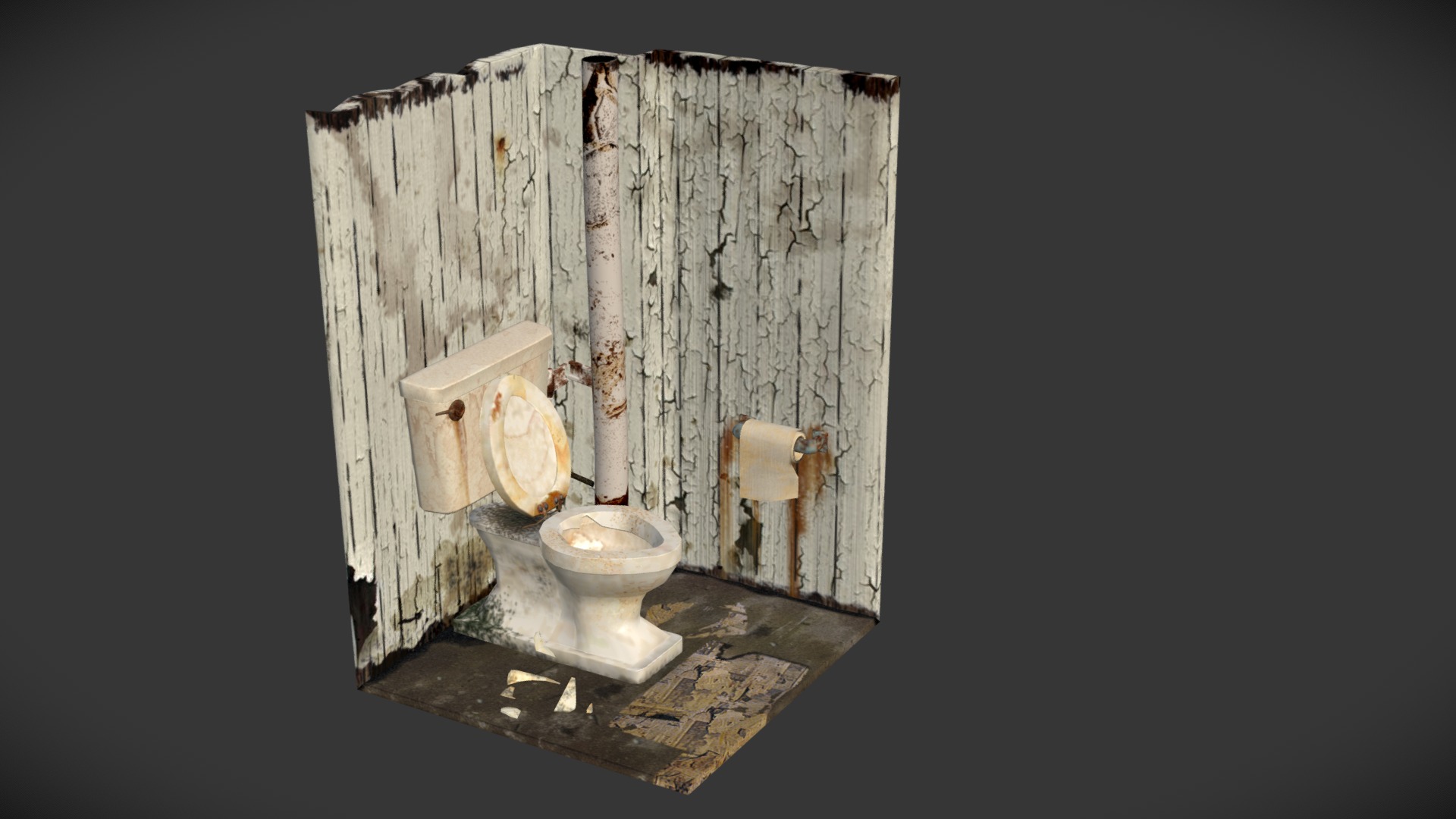 Toilet+Room - 3D model by rampolymagic [fbd726a] - Sketchfab