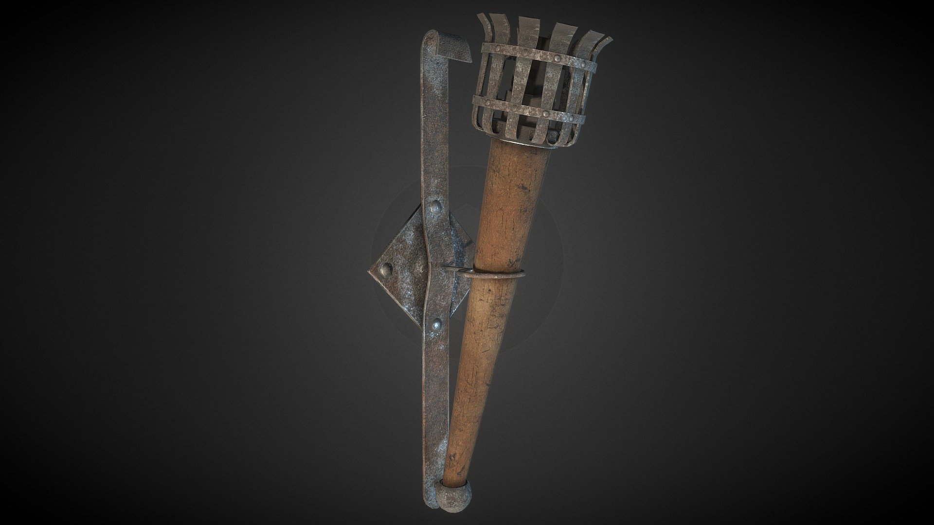 Medieval torch - Download Free 3D model by vadim92.34 [fbd798f] - Sketchfab