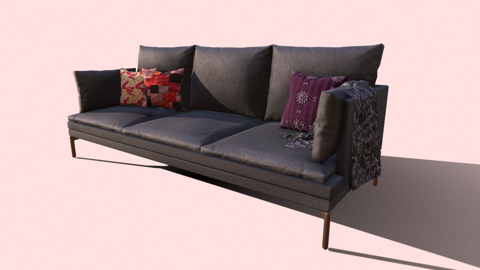 Couch/Sofa (Game-Ready) - Buy Royalty Free 3D model by Jakub (@jakub.iv ...