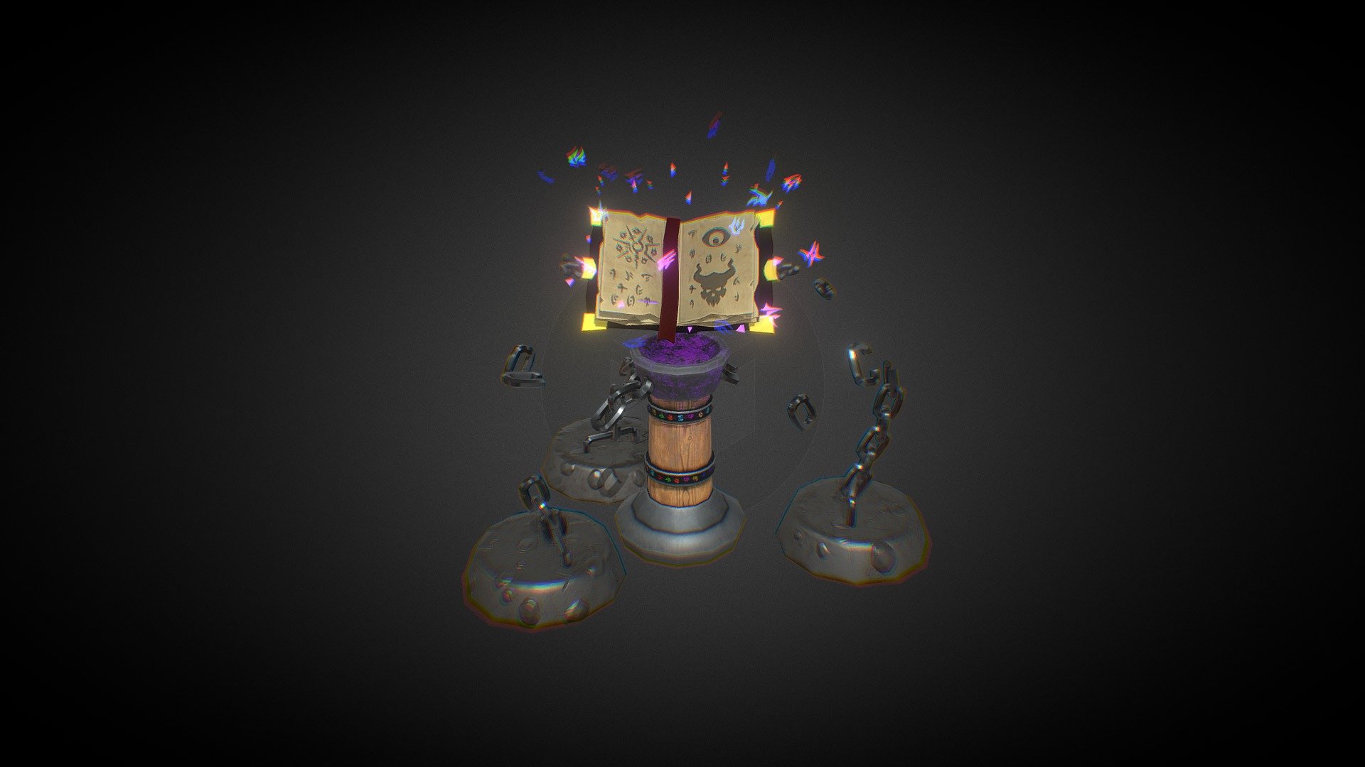 Spell Book - 3D model by MoInk [fbdb6f1] - Sketchfab