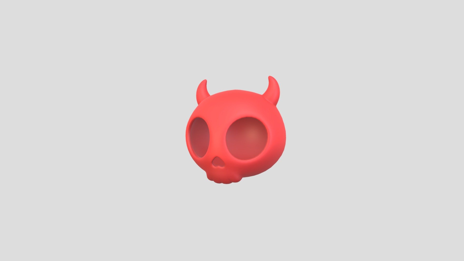 Cartoon Devil Skull - Buy Royalty Free 3D model by Cartoon Objects ...