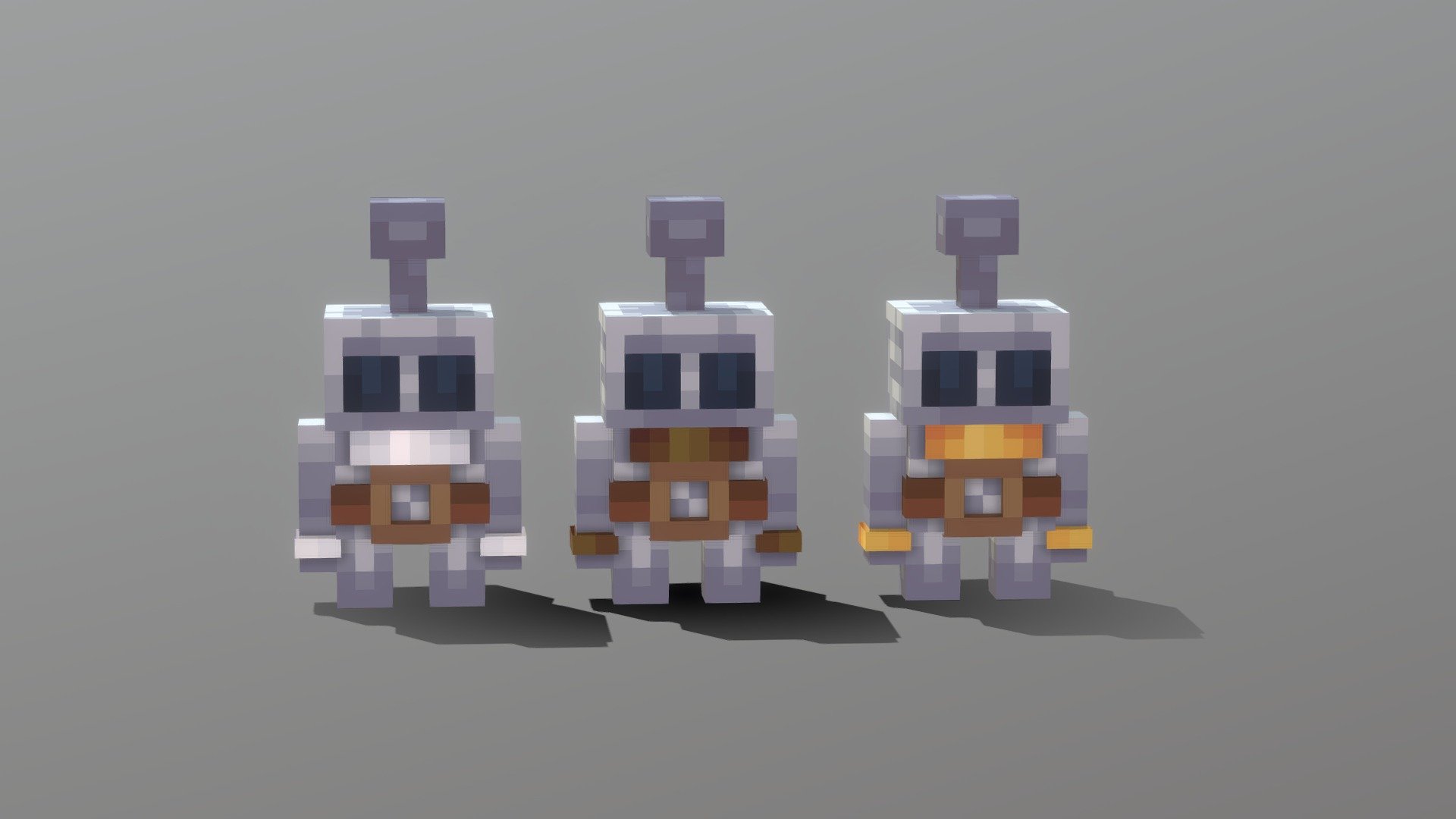 Miner Minion (3 Variants) - 3D model by Edge (@ItsEdge) [fbdcb38 ...