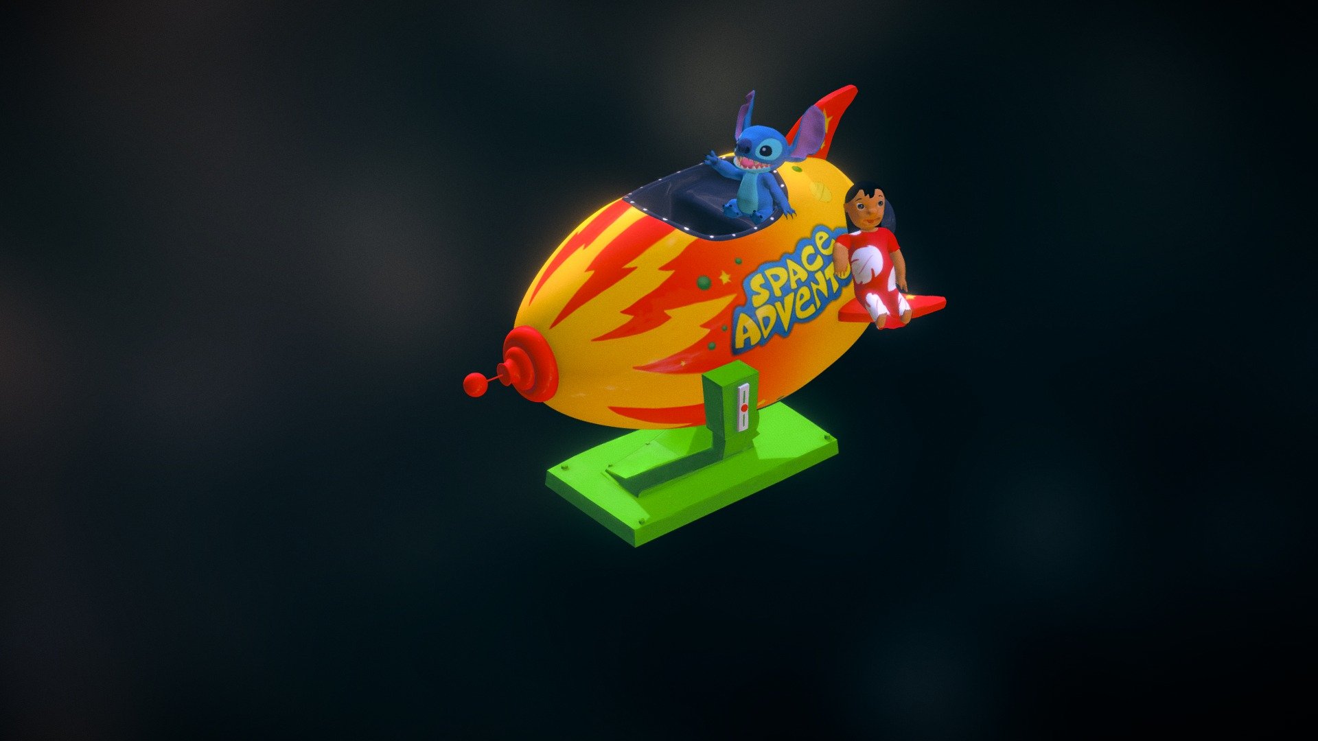 Space Adventure Lilo & Stitch - Download Free 3D model by hugo ...