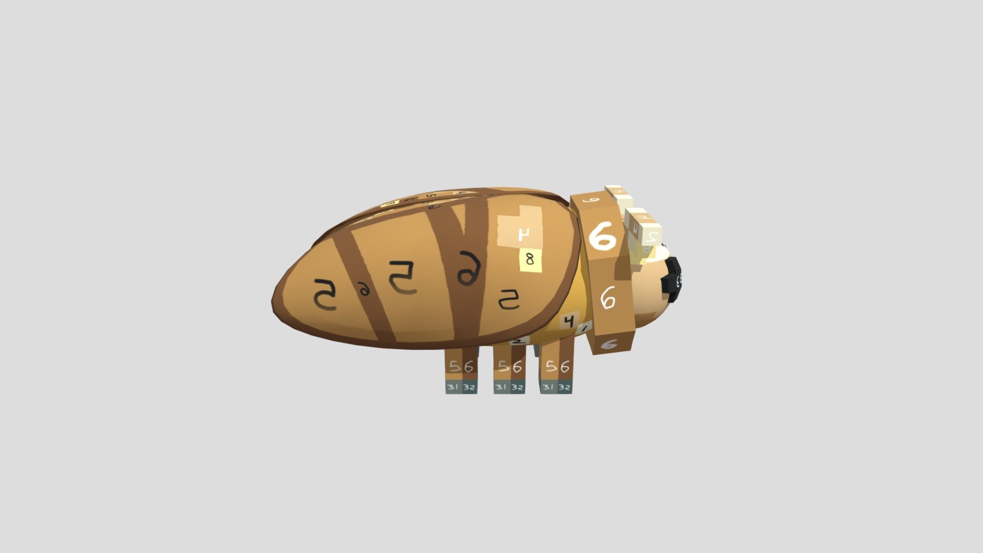 Mothroach Numbered - Download Free 3D model by CBOS [fbddd78] - Sketchfab