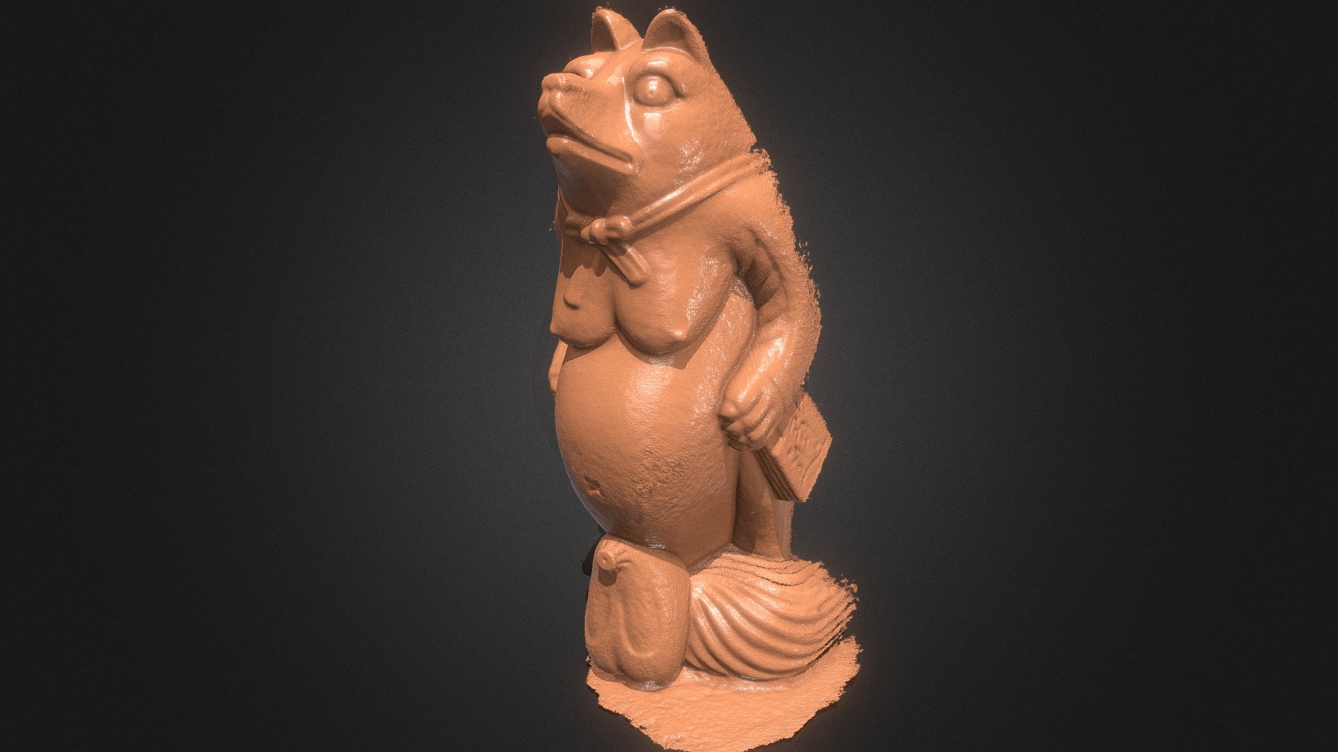 Tanuki statue scans with iPhone12 Pro_03 - Download Free 3D model by ...