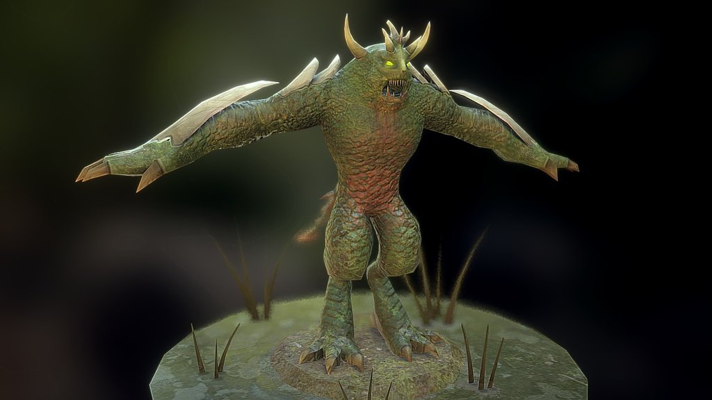 Swamp Creature WIP - Setup 2 - 3D model by memstack [fbdf4ba] - Sketchfab