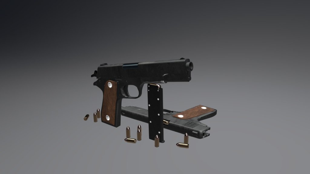 M1911 - 3D model by devinnewman [fbe0f40] - Sketchfab