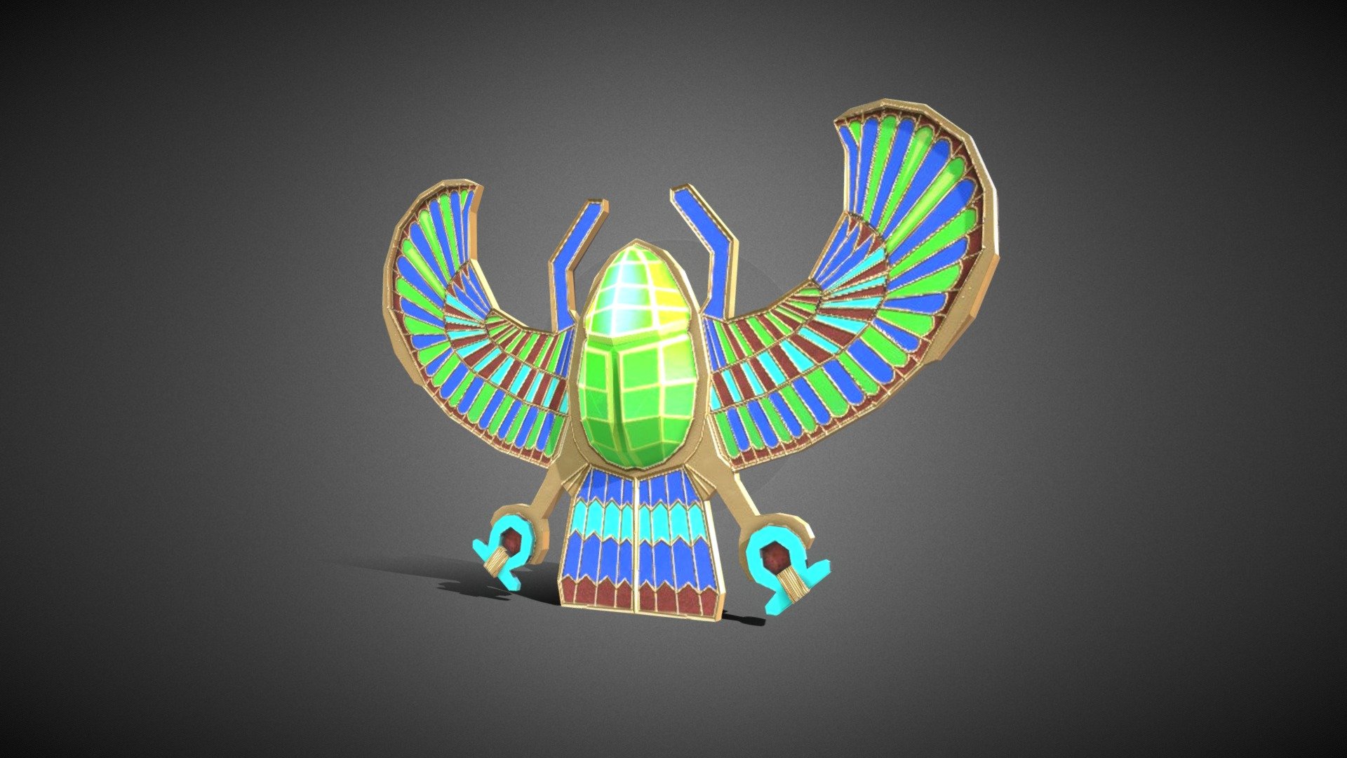 Scarab | Escape Room - 3D model by Low Poly Models (@LowPolyModelsWorld ...