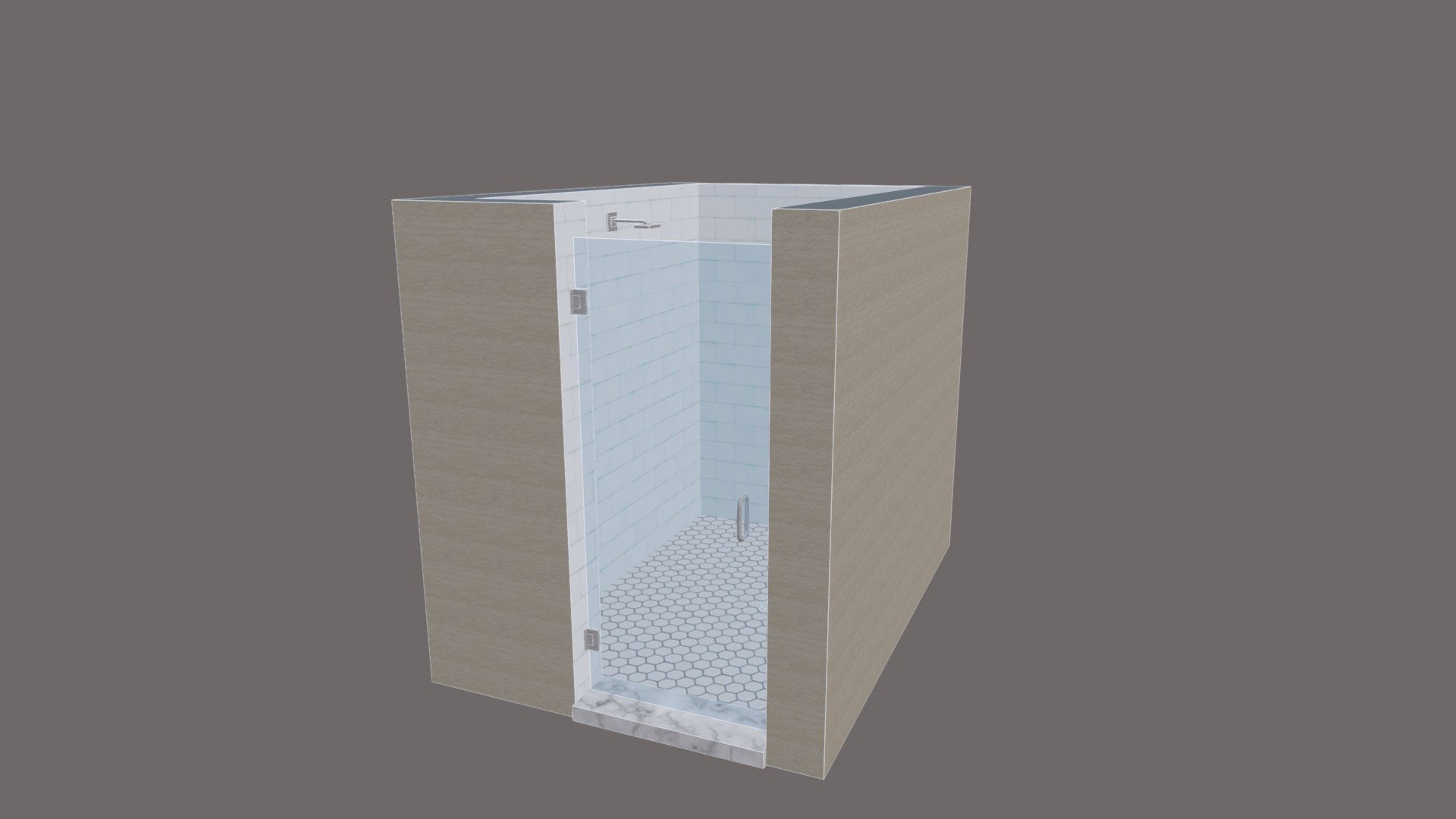 Single Door 3D Model - 3D model by Northside Glass (@dehenree) [fbe228d ...