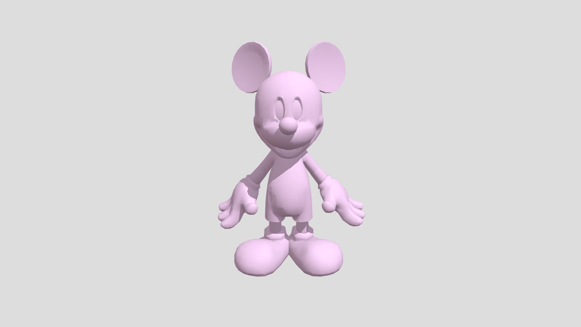 Mickey - Download Free 3D model by blackroatrix [fbe2da3] - Sketchfab
