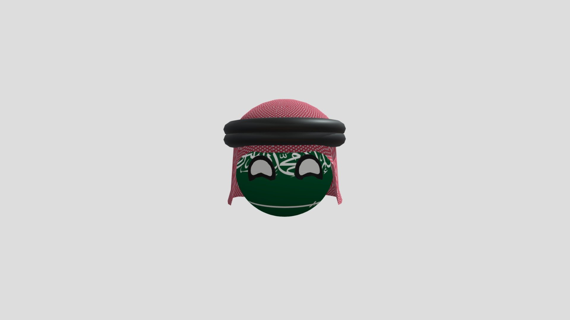 SAUDI ARABIA COUNTRYBALL - Download Free 3D model by King HAWEL (@King ...