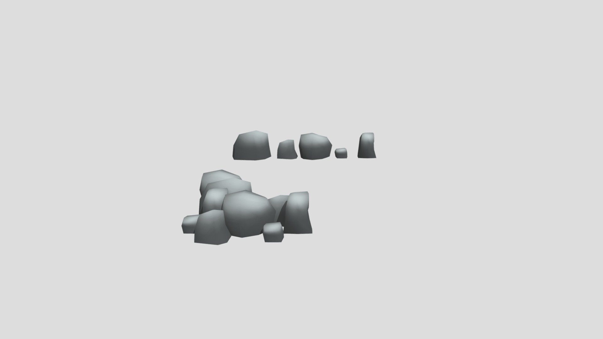Low Poly Stone Model - 3D model by a112030 [fbe577e] - Sketchfab