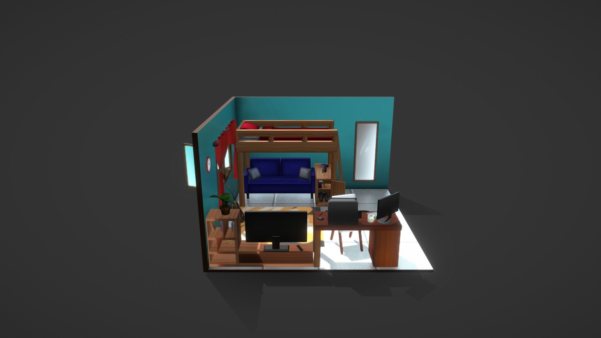 Azri_Room_Fbx - 3D model by Azri_Azraei [fbeabd9] - Sketchfab