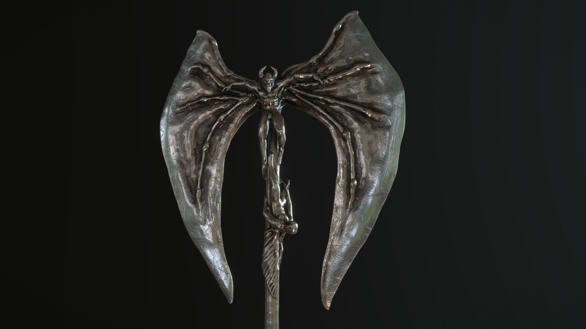 Axe of fallen angels - 3D model by Sebastian Scharl (@-charly ...
