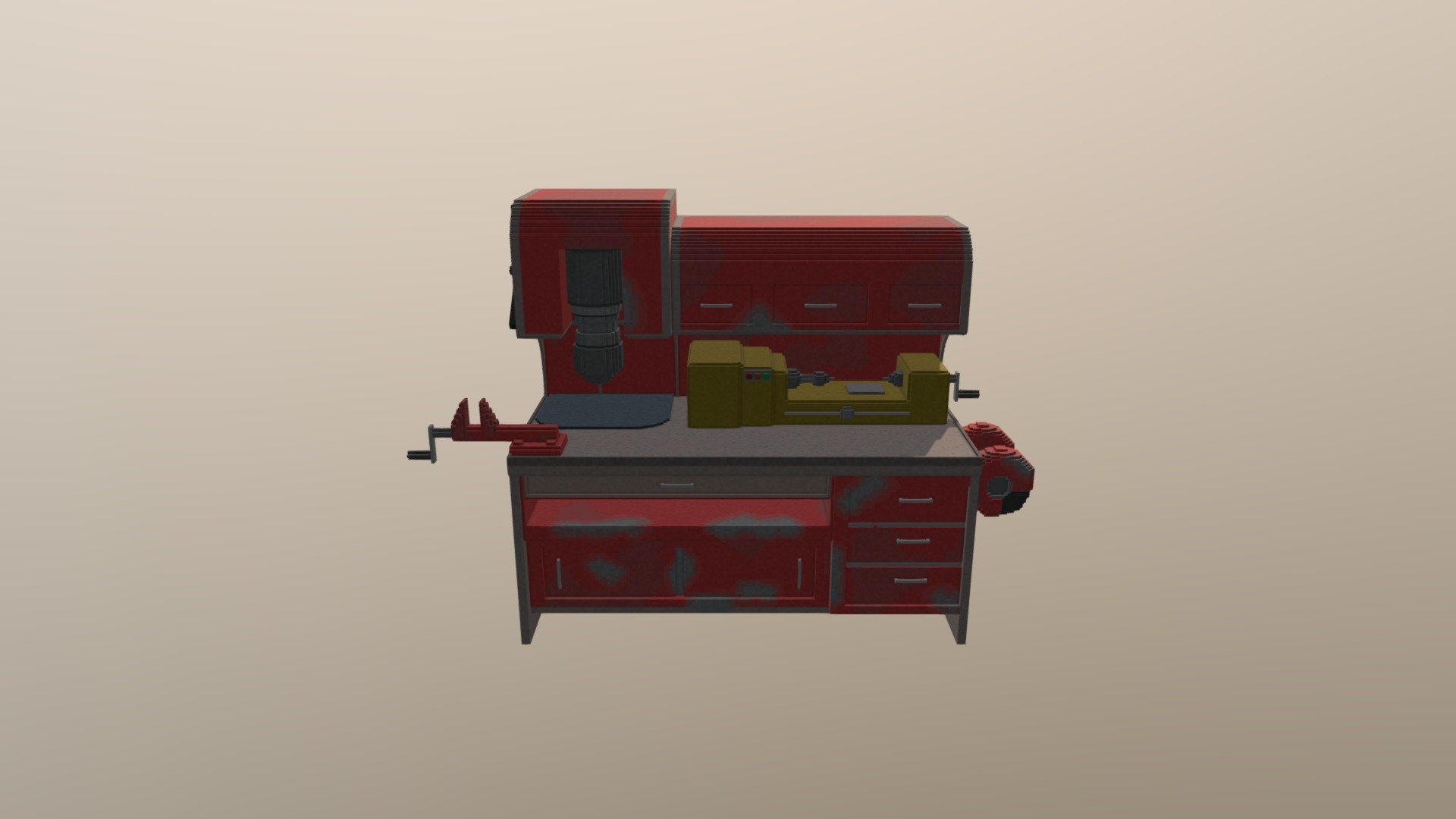 Workshop Bench - 3D model by RainMiller [fbee3c1] - Sketchfab