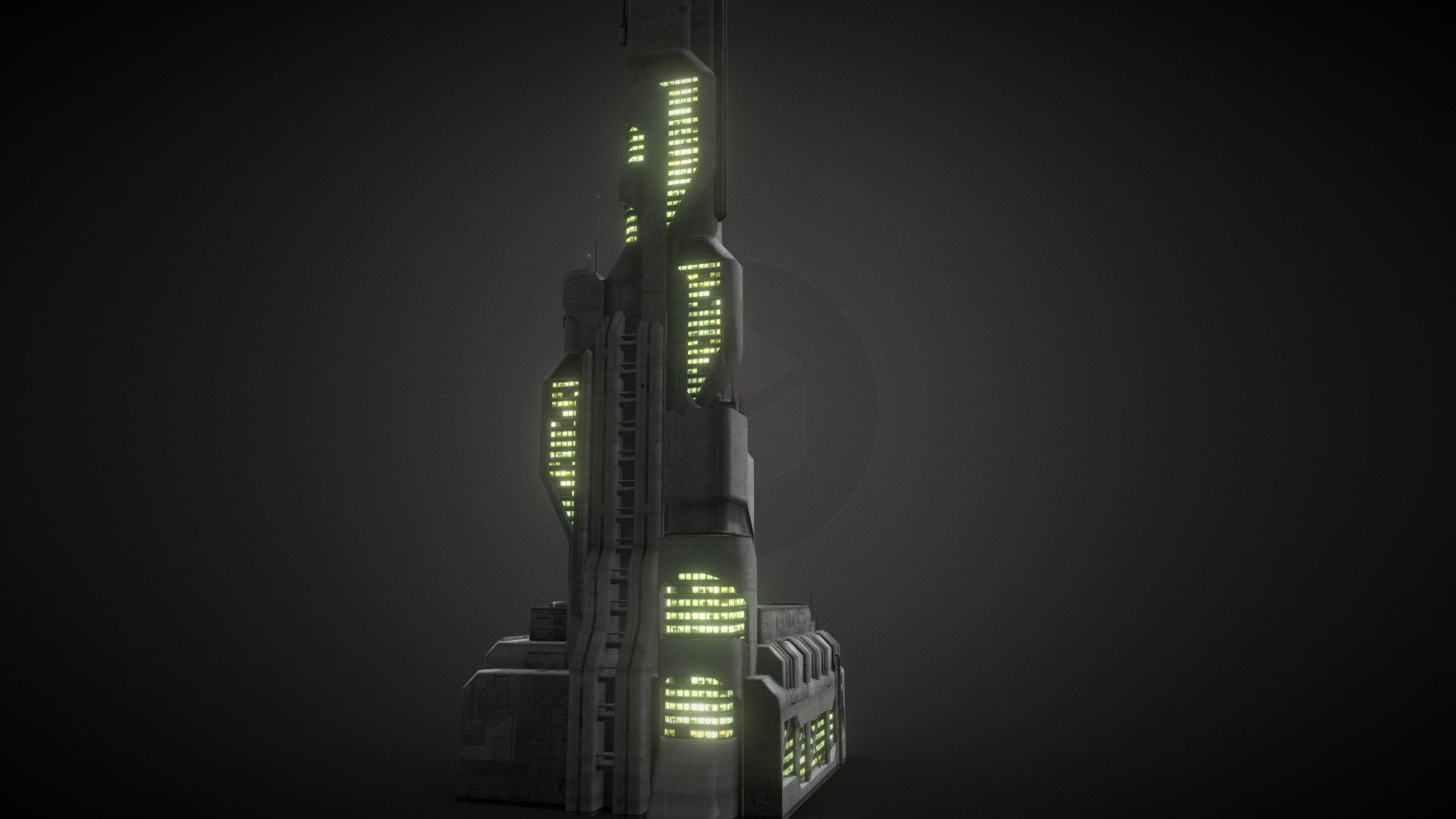Greeble City Block038 - 3D model by fxmedia [fbf1332] - Sketchfab