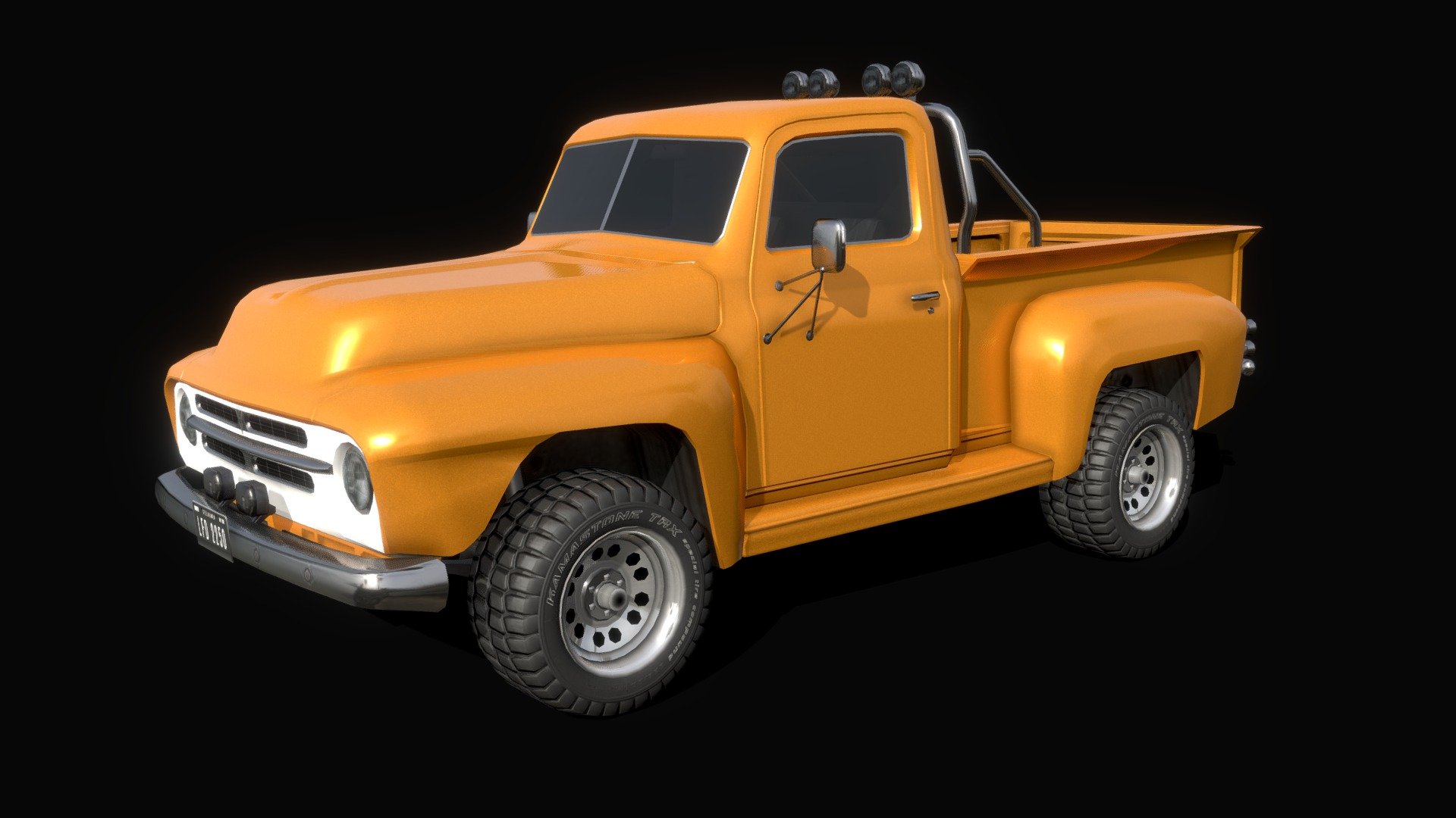 Rancher '80 Lifted - Low Poly model - Download Free 3D model by Daniel ...