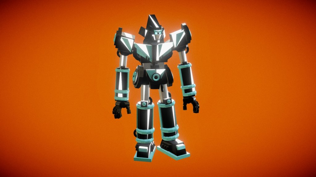 Super Robot ! - 3D model by romainrevert [fbf17dd] - Sketchfab