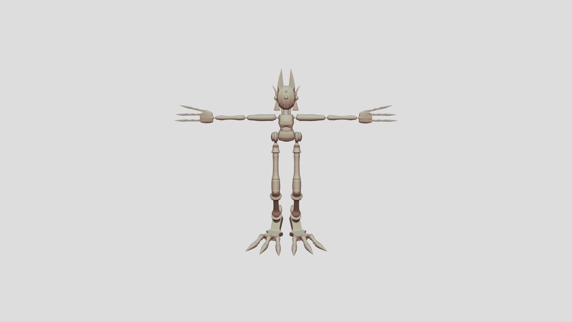 scary robot - 3D model by exaquatre (@cherpinemma2002) [fbf20a7 ...