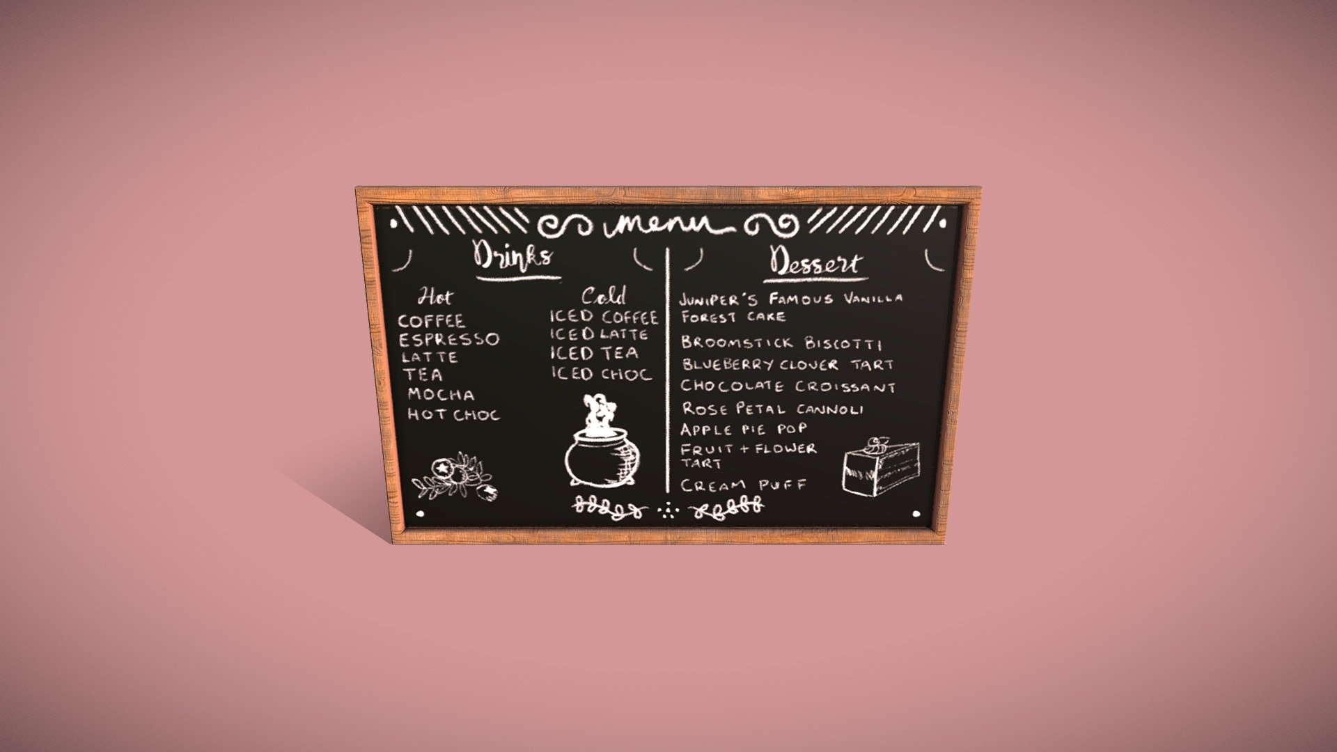 Menu Board Asset - Download Free 3D model by WaajaaH [fbf2ca6] - Sketchfab