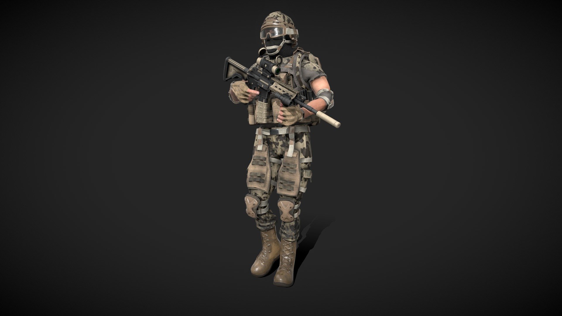 US Marine Soldier - 3D model by DrastrArt (@ondrej.streit) [fbf42af ...