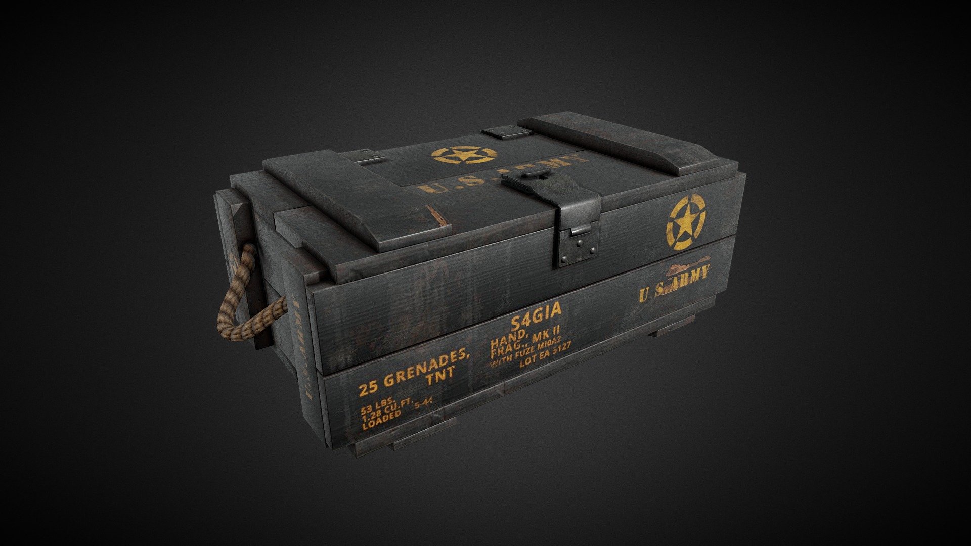 Military Ammo Crate - Tutorial Included - Buy Royalty Free 3D model by ...