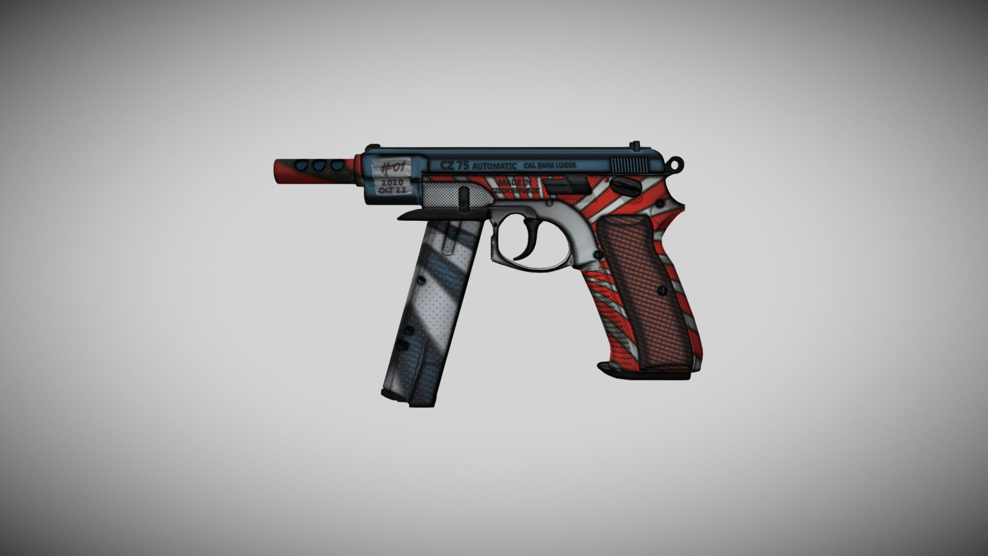 CZ75-Auto |Comic cover - 3D model by AnubisDunk [fbf7930] - Sketchfab