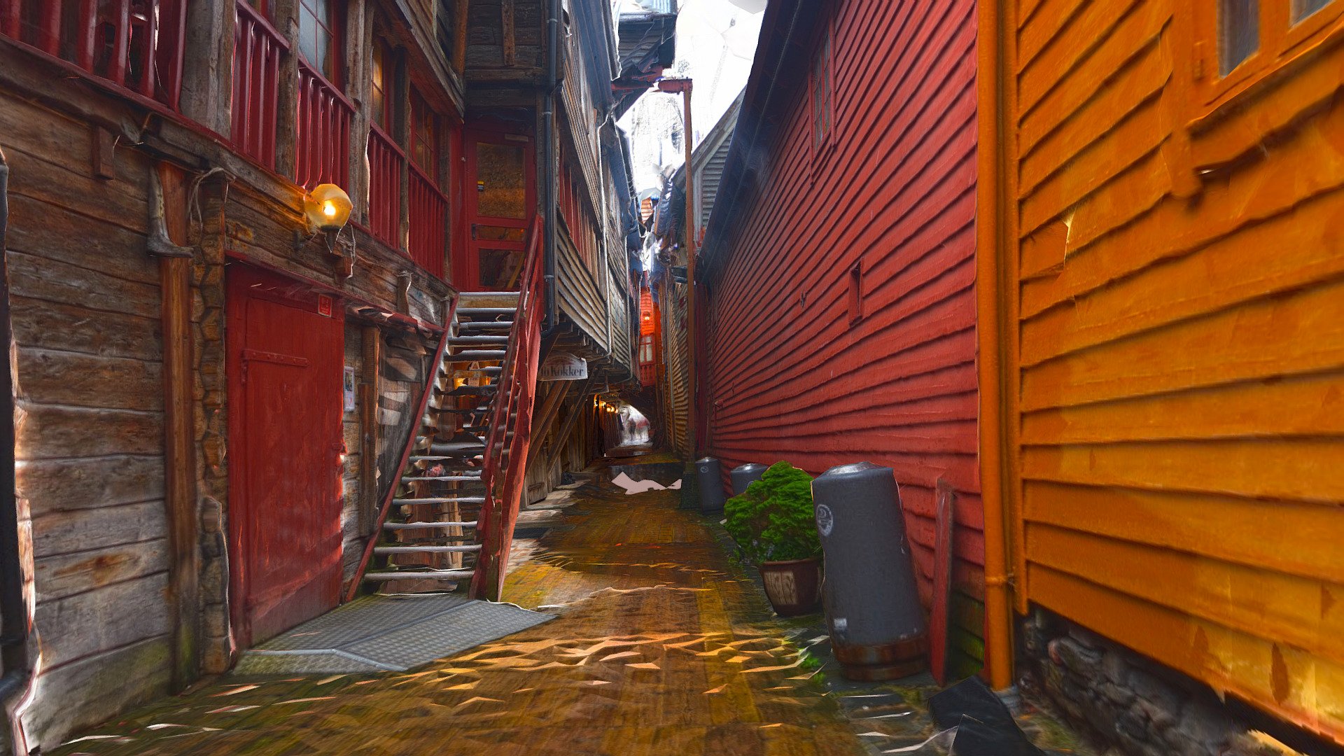 Alley Way1 - 3D model by peter54 [fbf8370] - Sketchfab