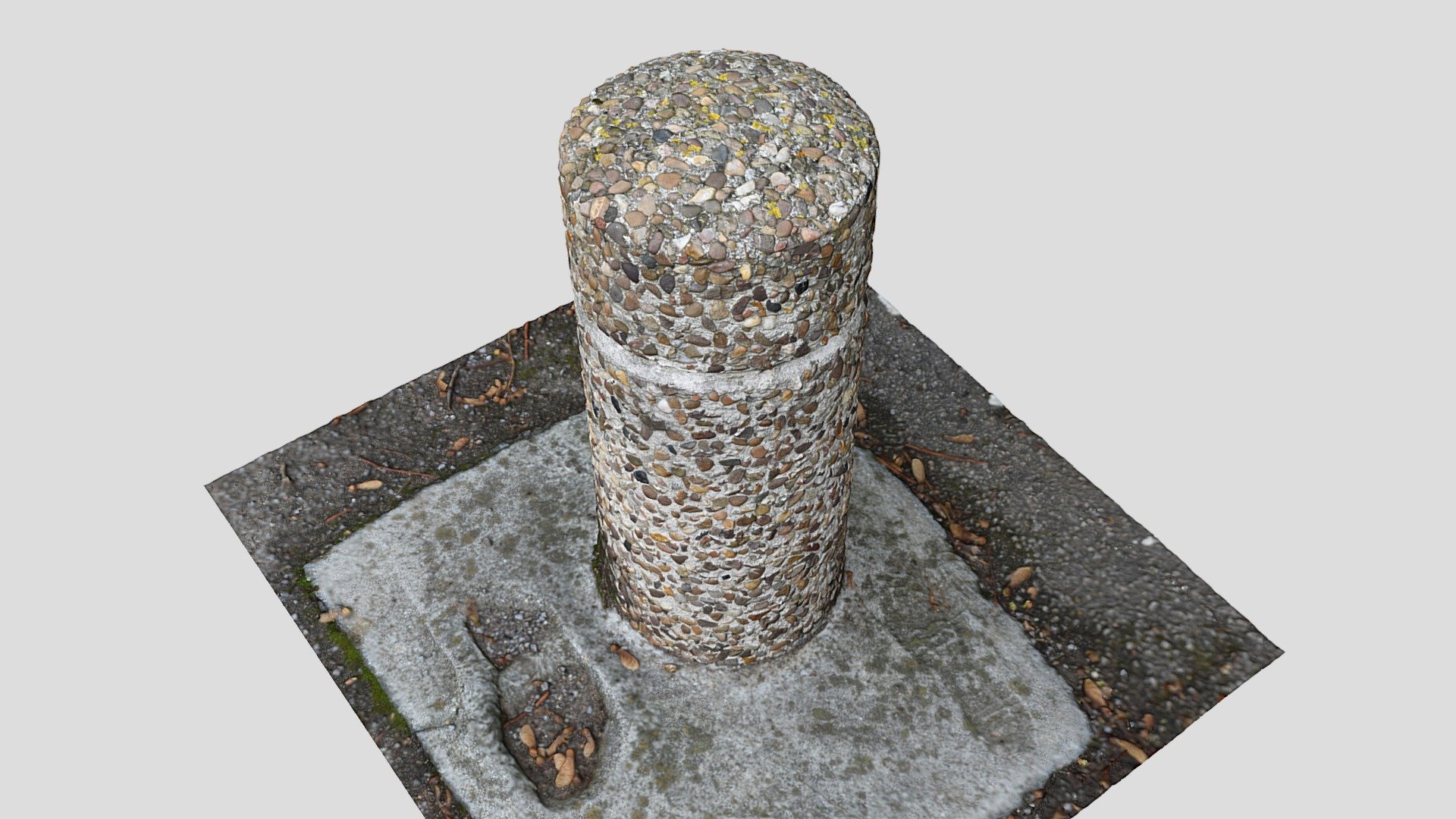 Bollard with pebblestone - Download Free 3D model by sv.stats [fbf8b78 ...