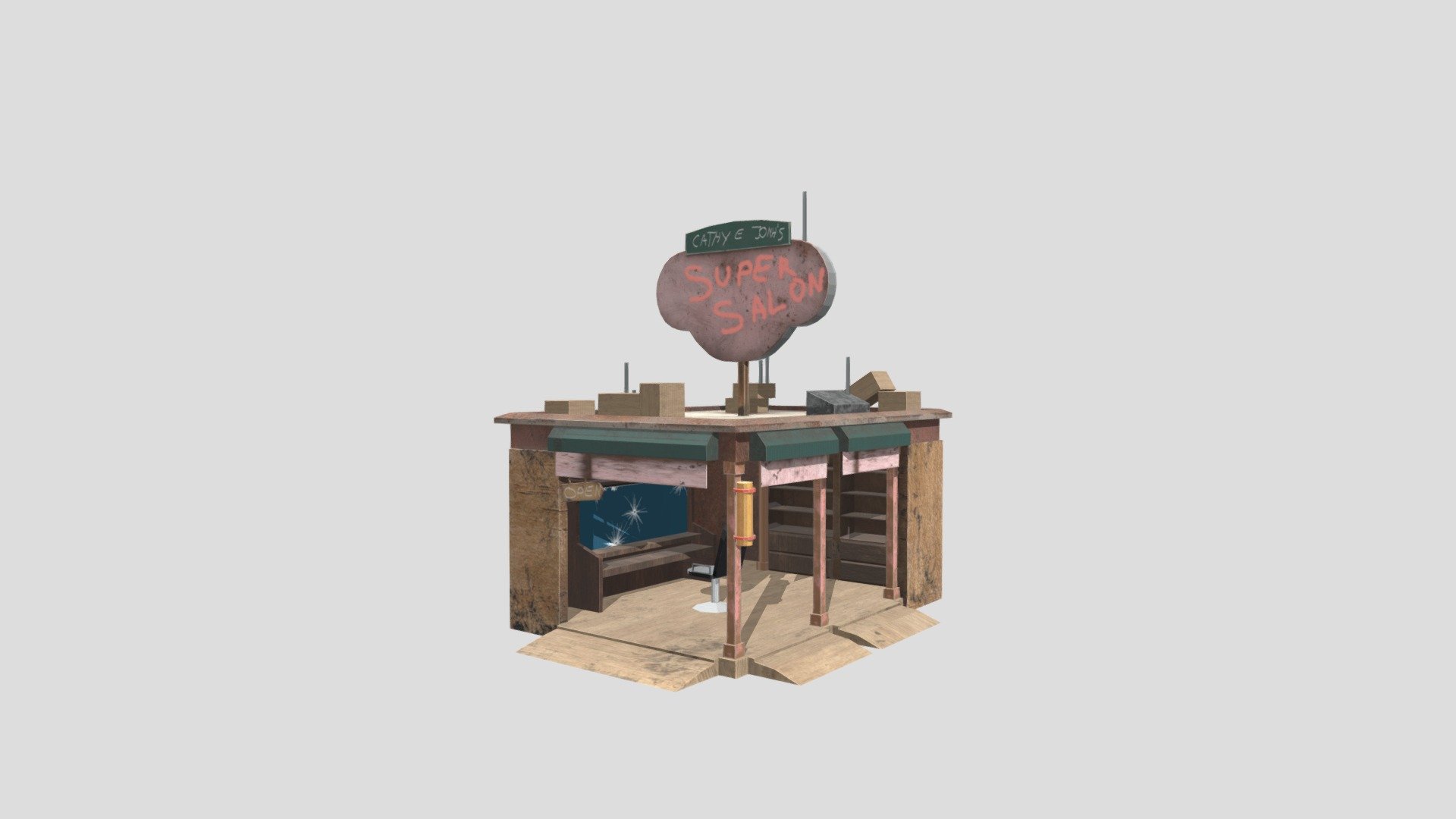 Fallout Salon - Download Free 3D model by TomasGameiro [fbf8be9 ...