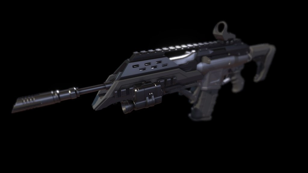 Assault Rifle Mk4 - 3D model by Glumais [fbfb3b0] - Sketchfab