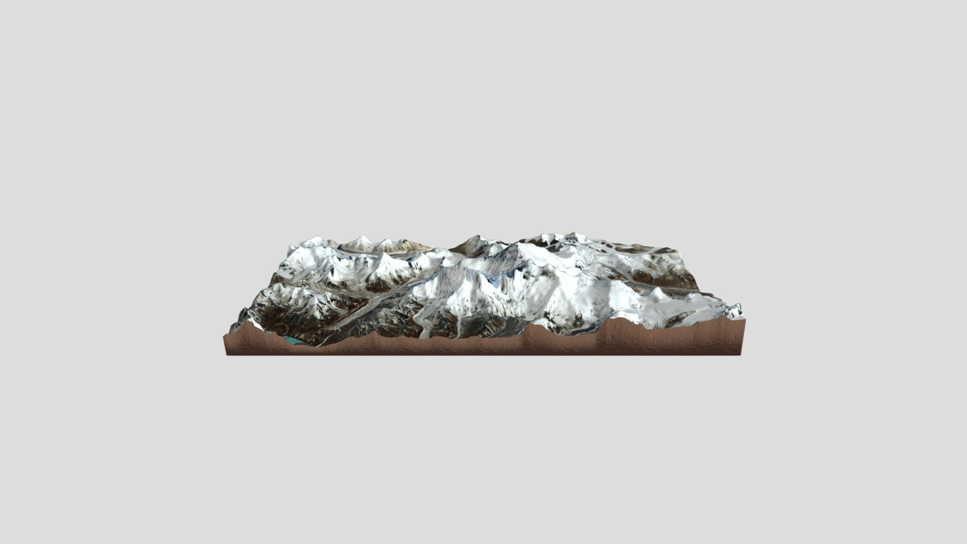 3D Terrain Everest Mountain - Download Free 3D model by Andre Andrian ...