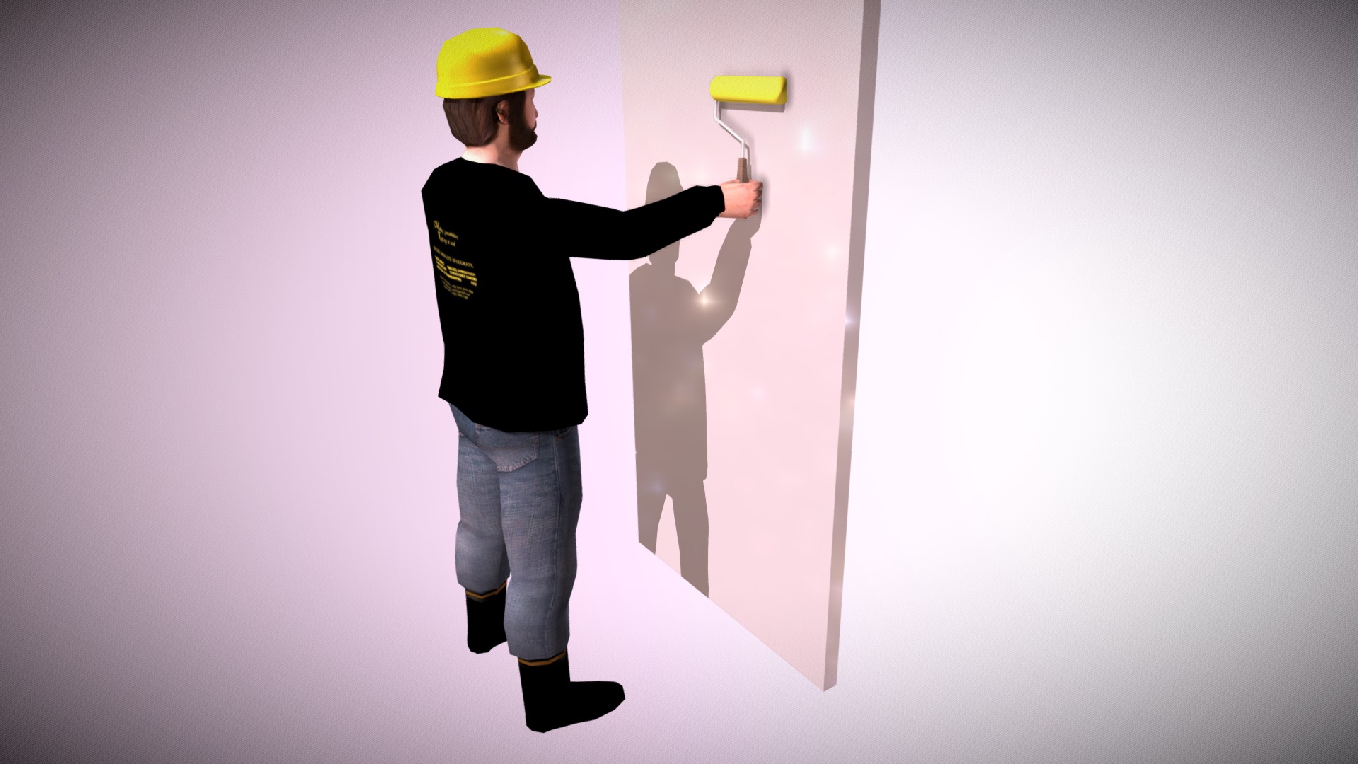 Worker-painter - 3D model by kyouko [fbfcfca] - Sketchfab