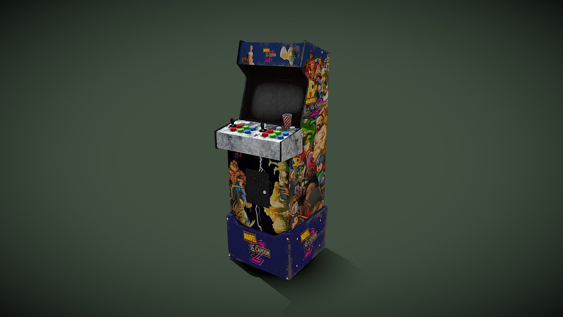 Arcade Cabinet - 3D model by KeiJuan Nelson (@KeiJuanNelson) [fbfd7d3 ...