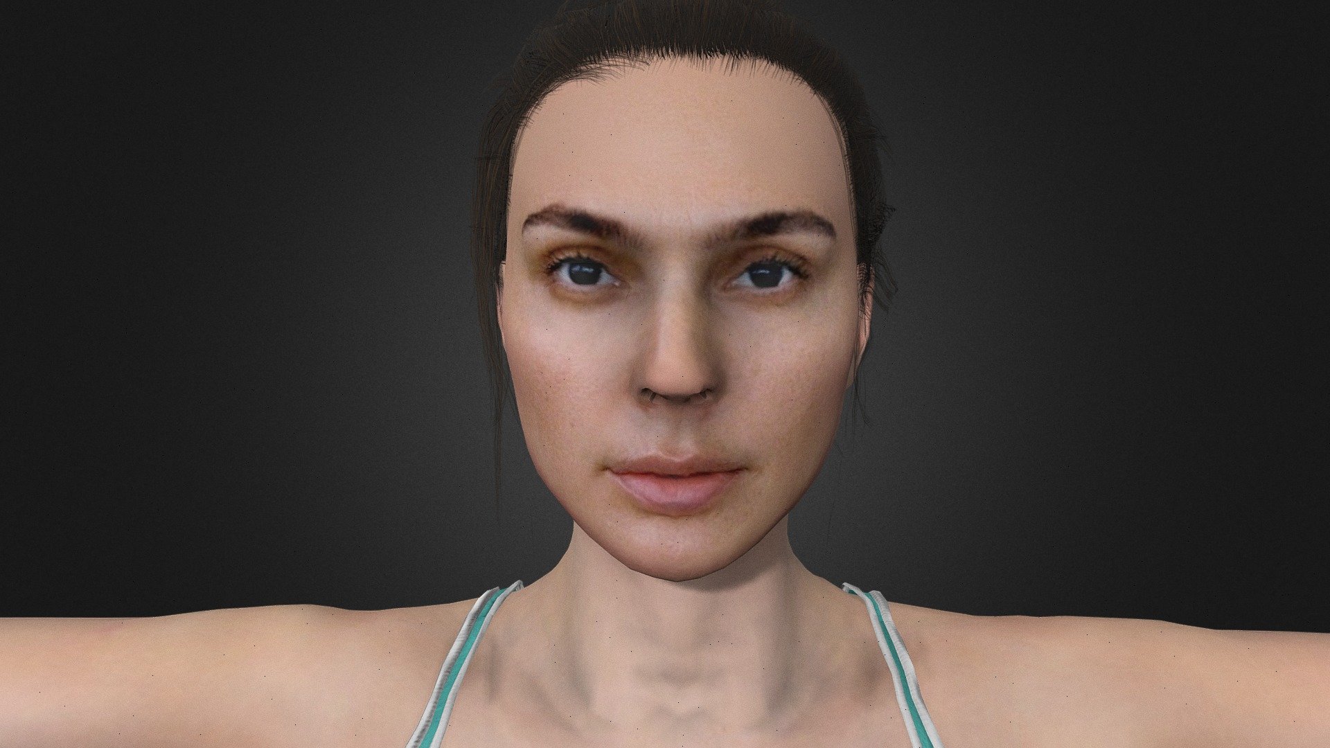 Gal Gadot Simple 3D Model (Fan Art) - 3D model by PrasannGaikawad ...