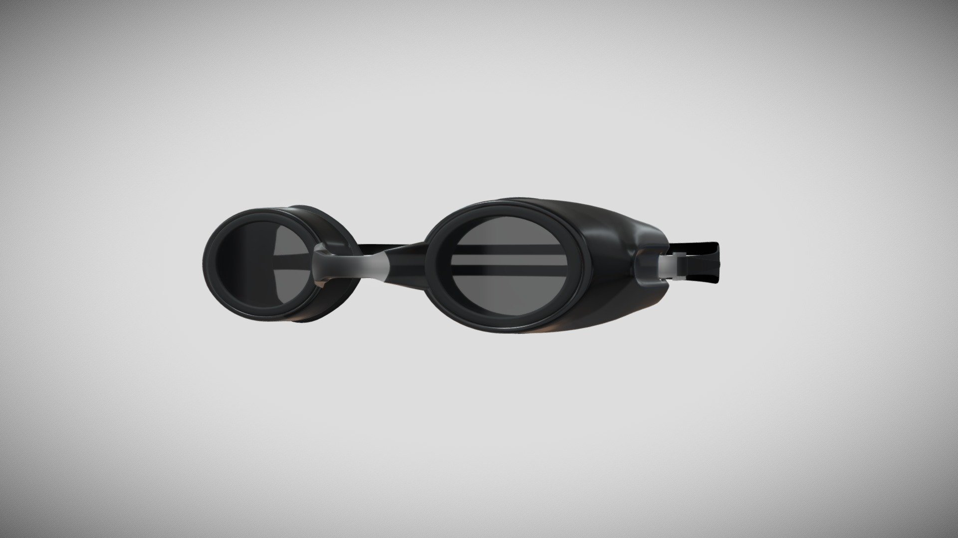 Swimming Goggles - Round Black - 3D model by SaudSiddiquee [fbffc17 ...