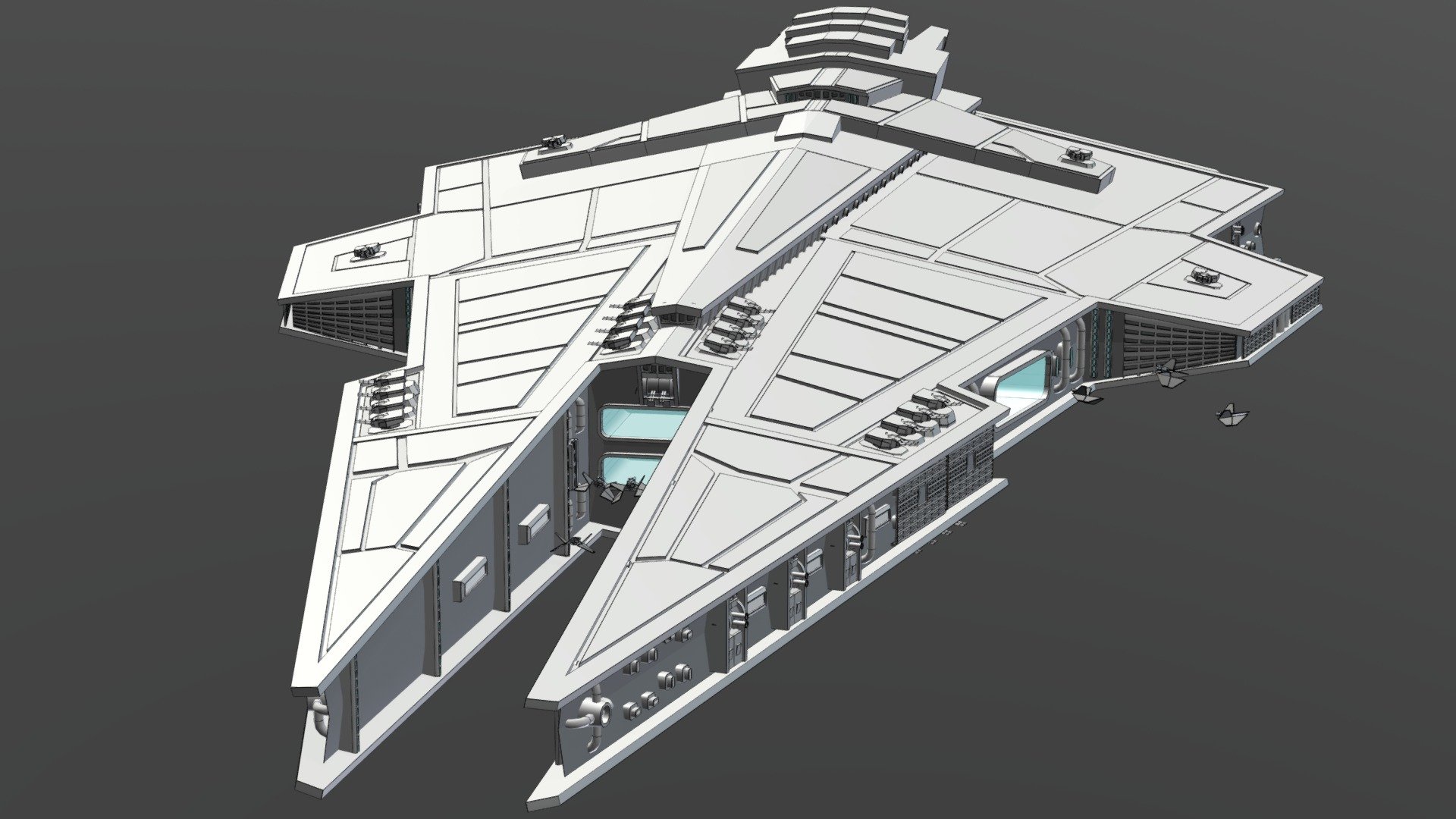Harrower-Class - 3D model by Vaclon [fc00893] - Sketchfab