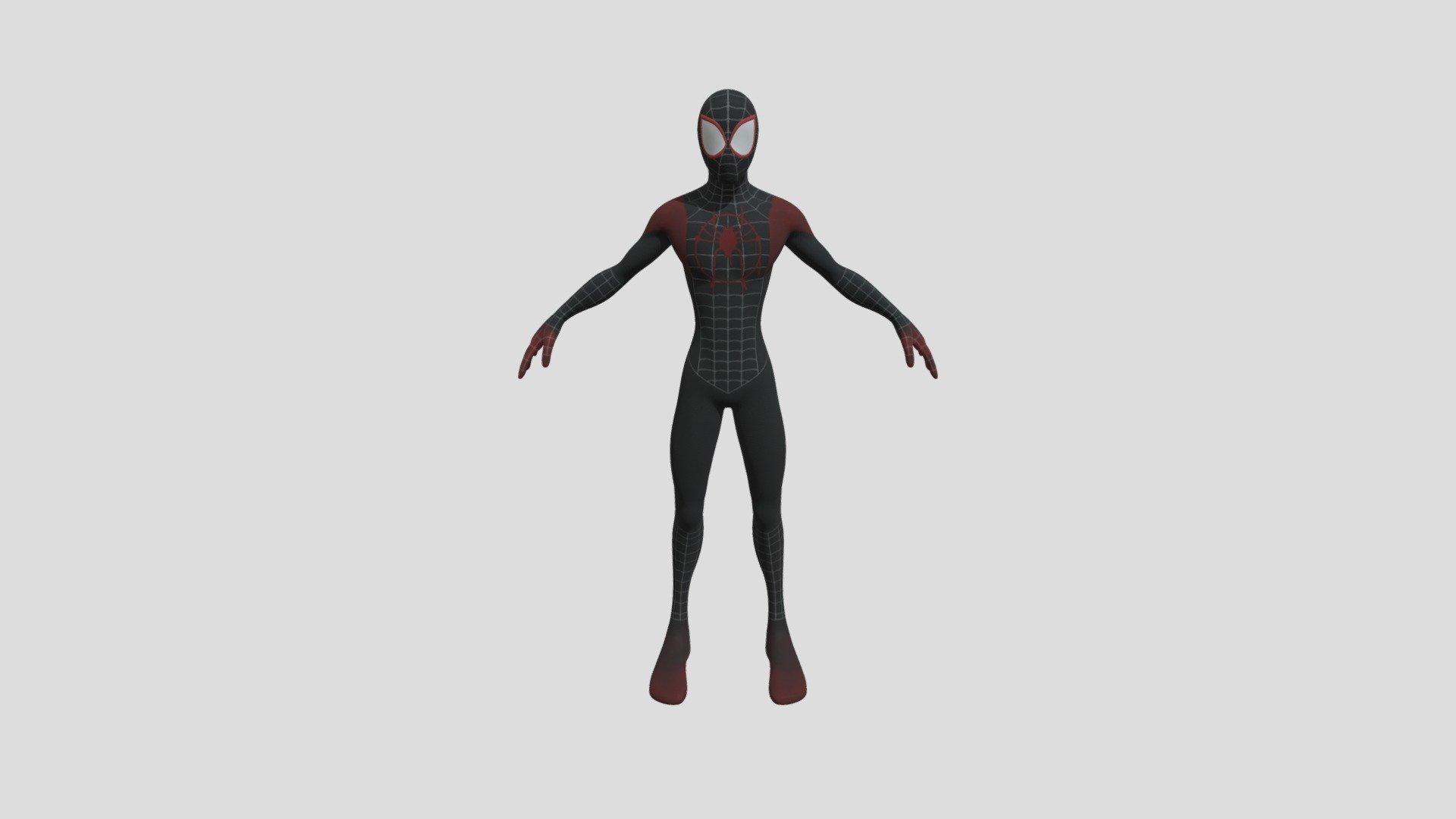 3D Spiderman (into the spiderverse) - 3D model by Nabiljr [fc02e0a ...