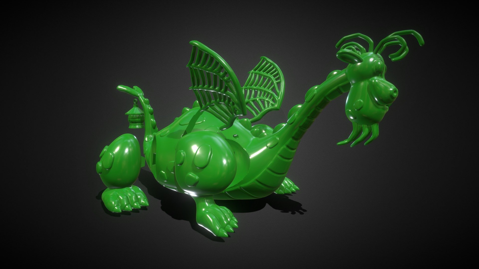 Pete´s Dragon Figurine - Buy Royalty Free 3D model by paburoviii ...