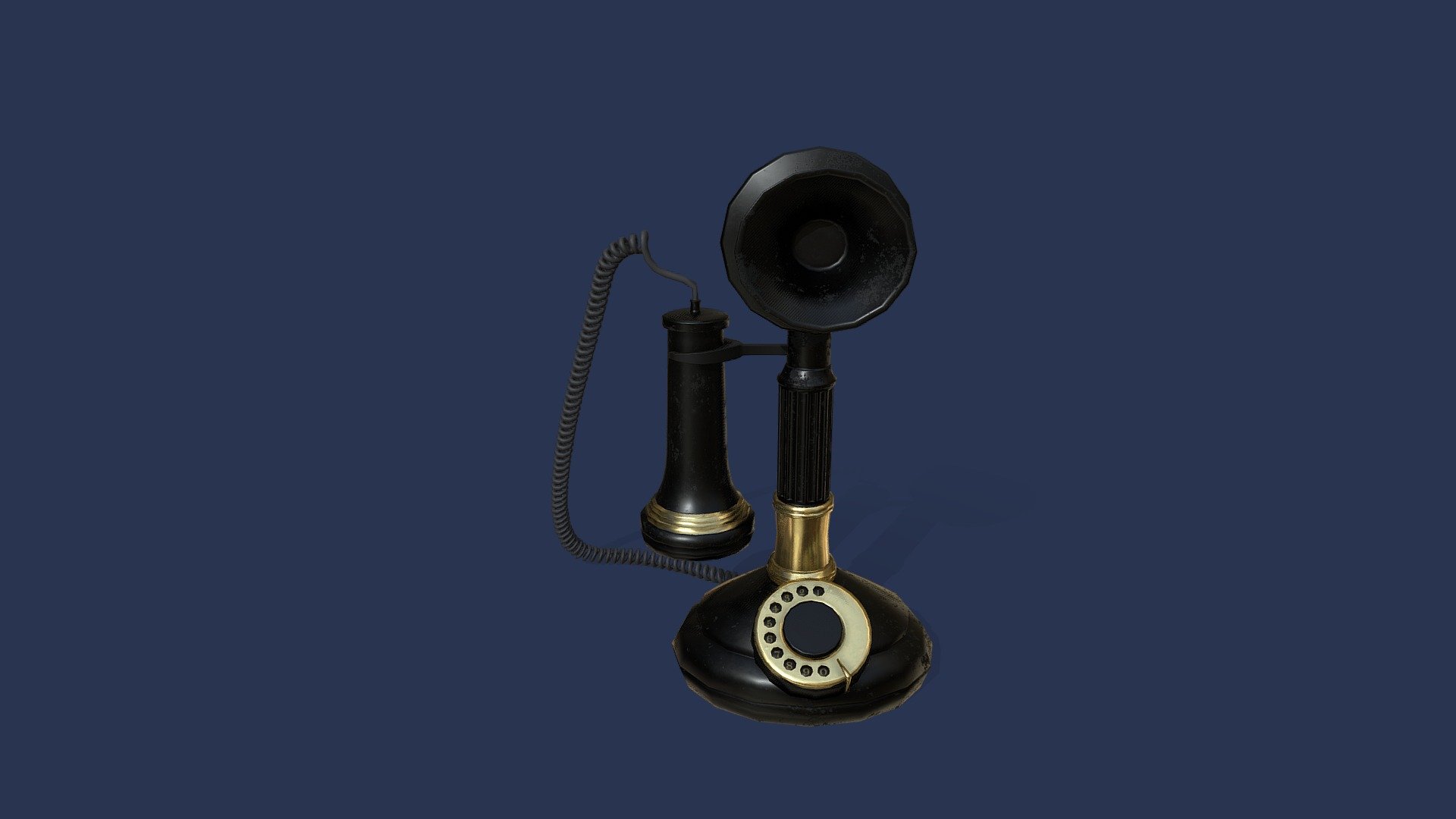 Old telephone - 3D model by Pallavipandey [fc057d8] - Sketchfab