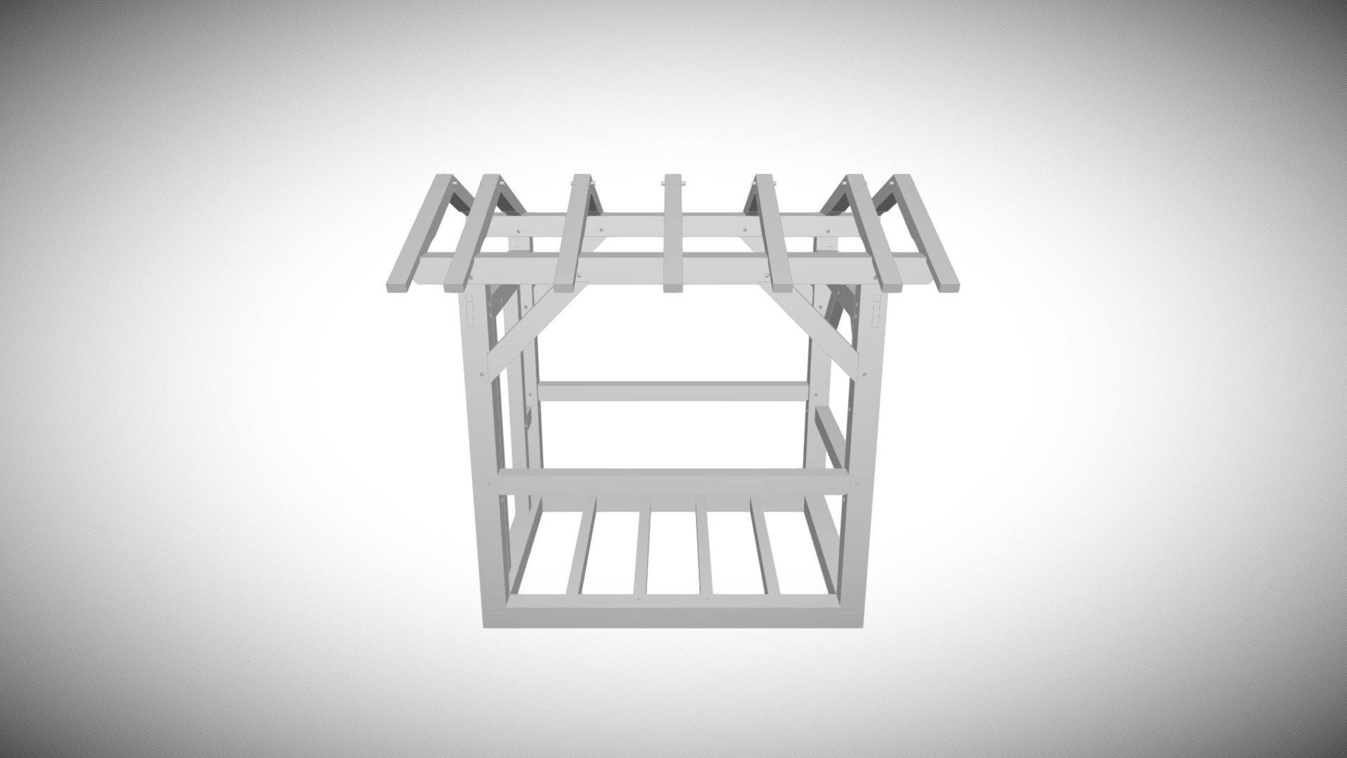 Tiny Timber Frame - 3D model by jesseschutt [fc07bc4] - Sketchfab