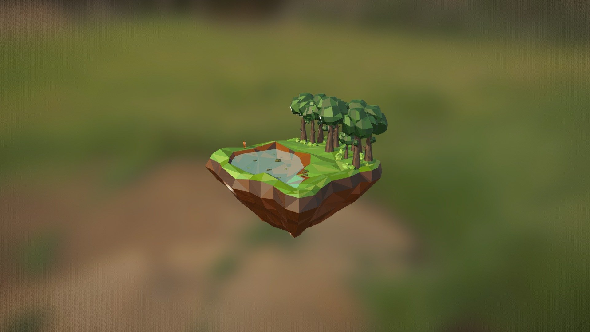 First Low Poly Island - 3D model by scorpianicky [fc09ff4] - Sketchfab