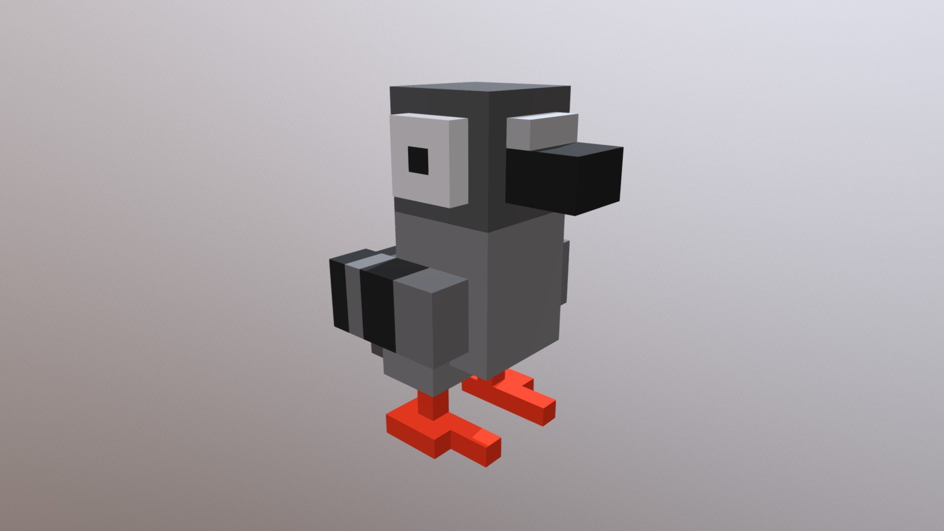Voxel Poopy Pigeon - 3D model by Guillermo Willy Moral (@willymoral ...