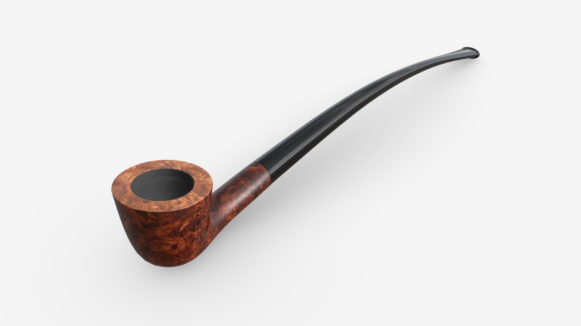 Smoking Pipe Long Briar Wood 04 - Buy Royalty Free 3D model by HQ3DMOD ...