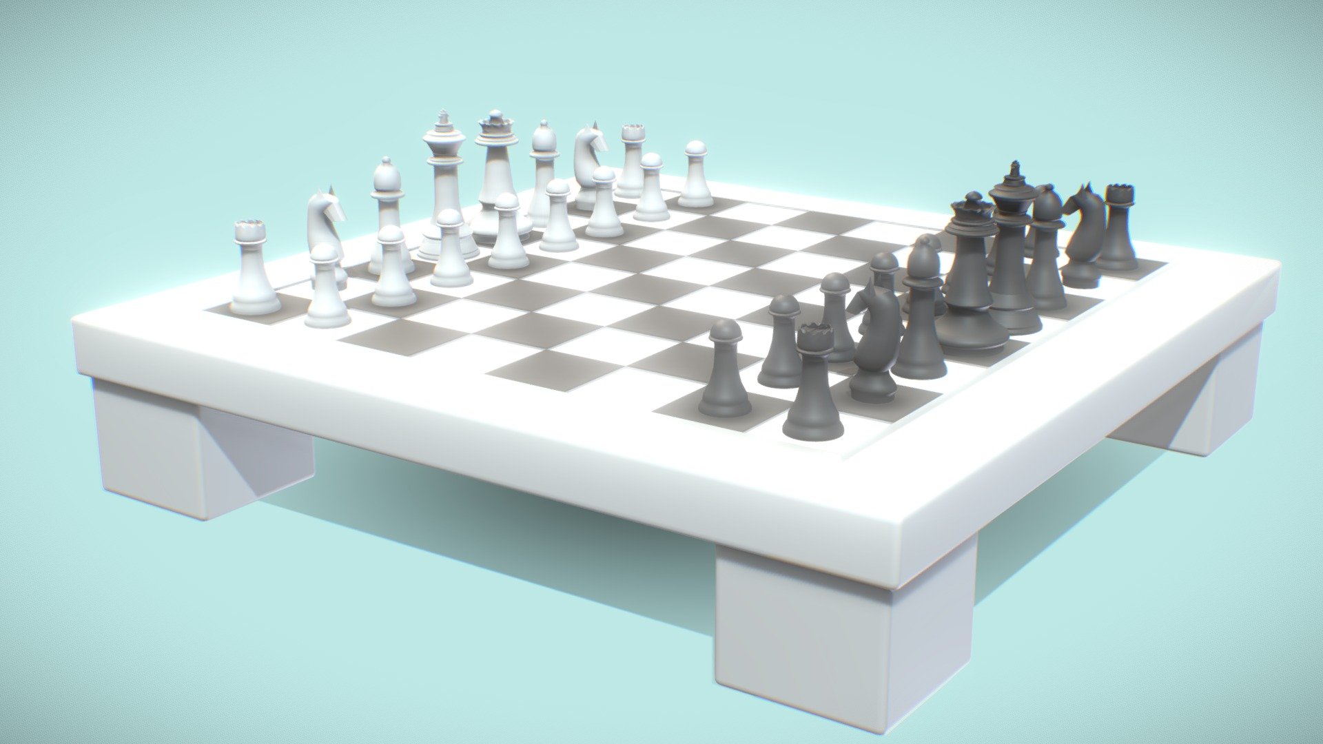 Chess Board - Download Free 3D model by Harrison Sikora ...