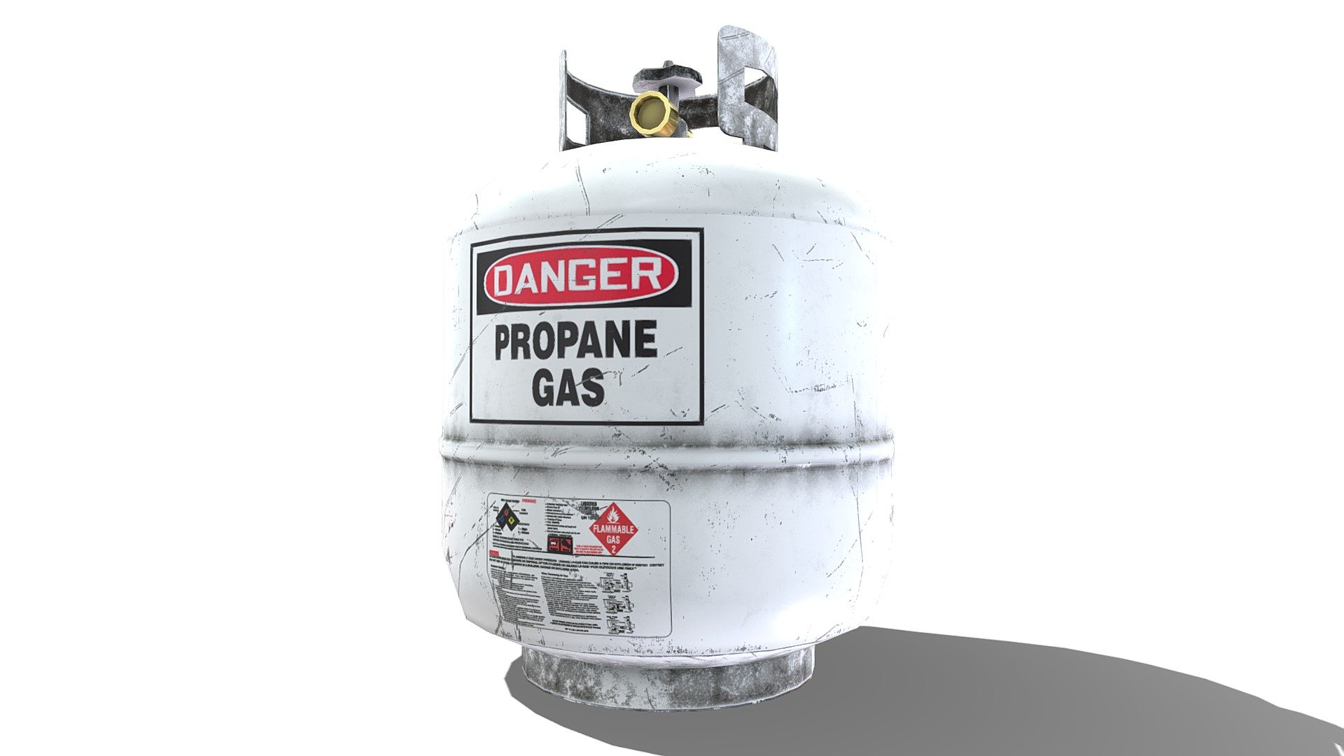 Propane Gas Tank / Cylinder / Canister - Buy Royalty Free 3D model by ...