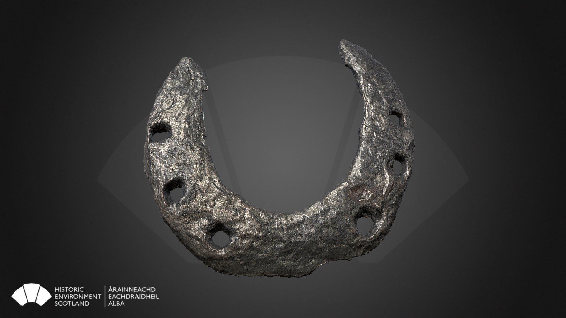 Medieval Horseshoe, Tantallon Castle - 3D model by Historic Environment ...