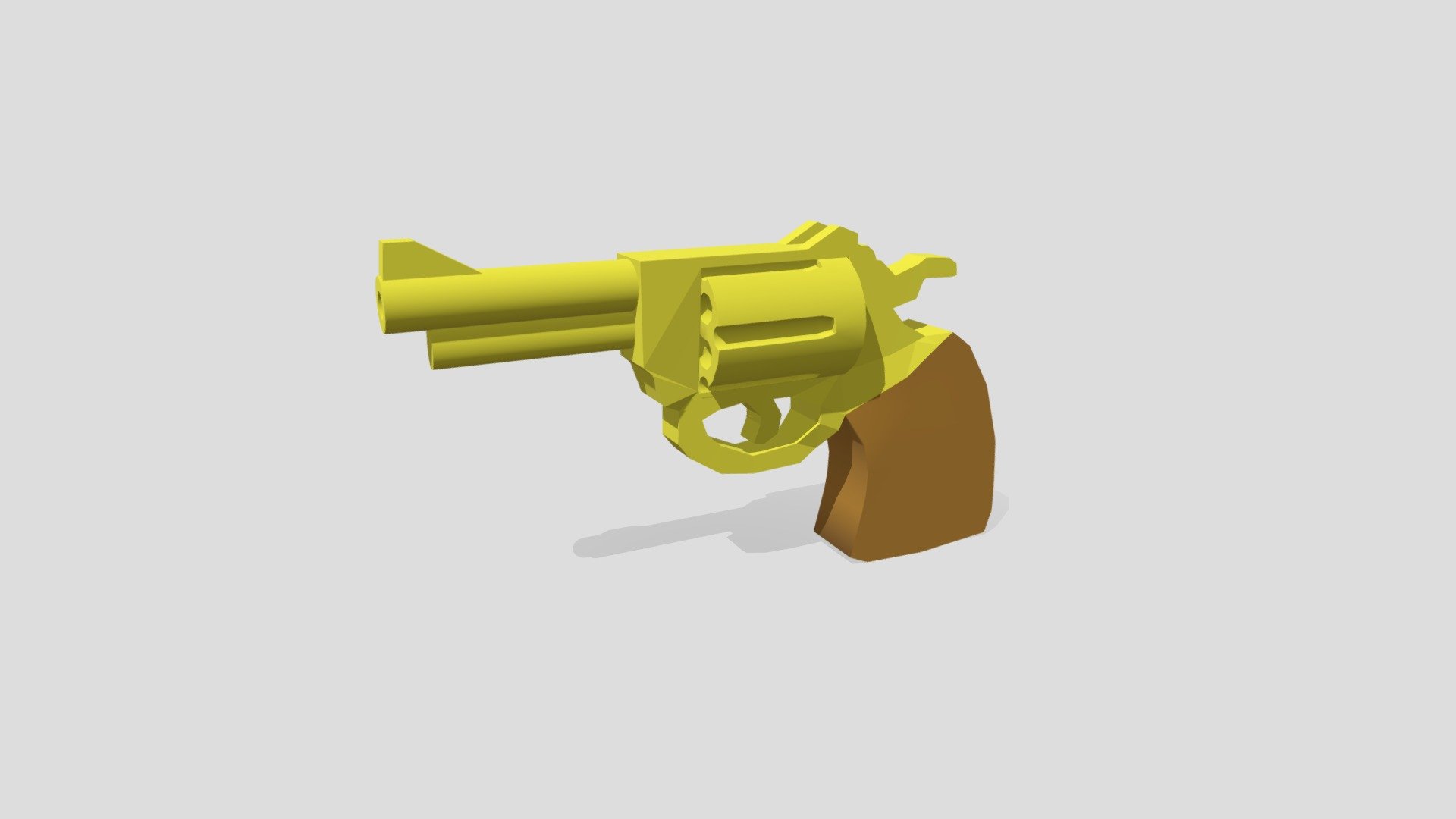 Low-poly Revolver - Download Free 3D model by Edwin (@EdwinSF) [fc11ba2 ...