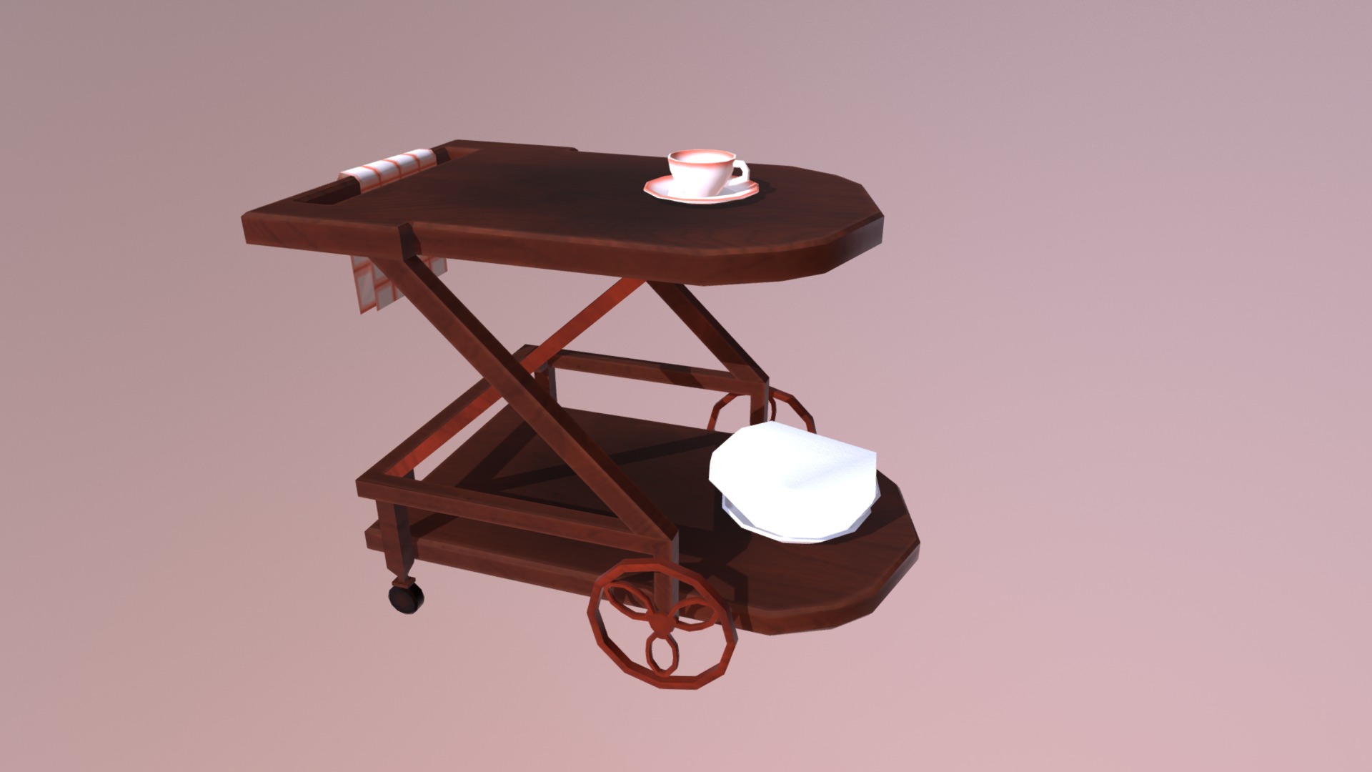 Serving Cart - 3D model by Cobayuski [fc14a1b] - Sketchfab