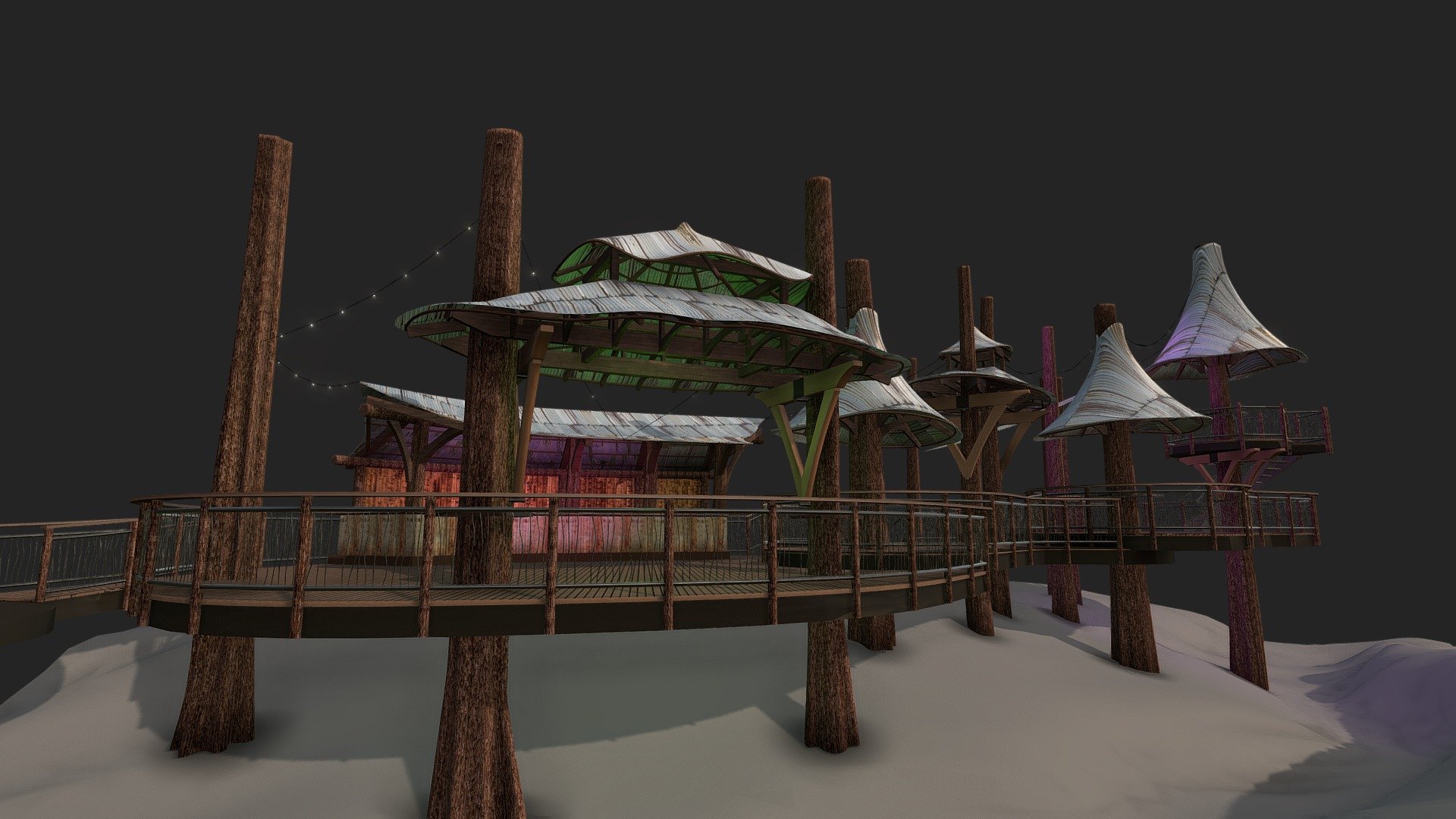 Treehouse Lounge - Buy Royalty Free 3D model by adamleescott [fc15e66 ...